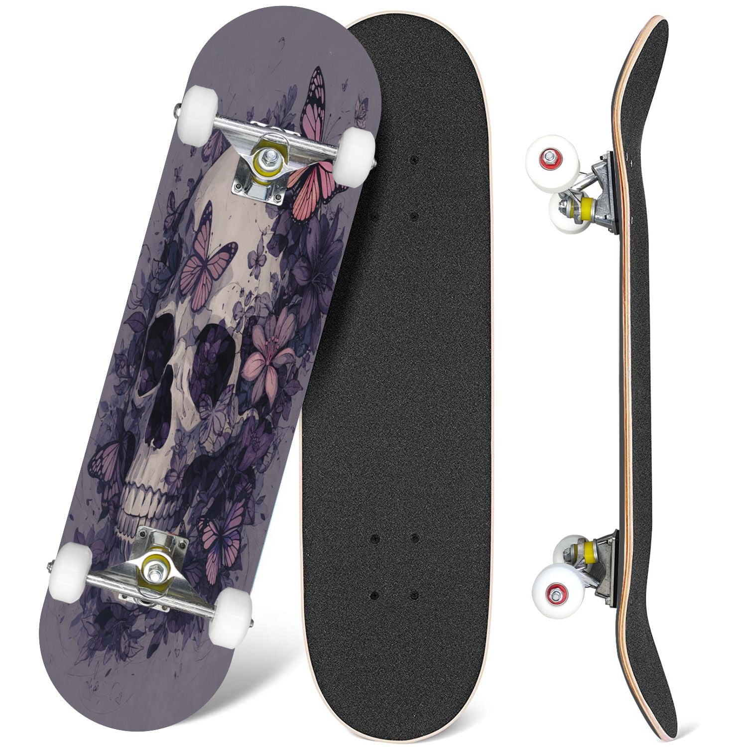 31'' Complete Skateboard 7 Layer Canadian Maple Double Kick Deck ...