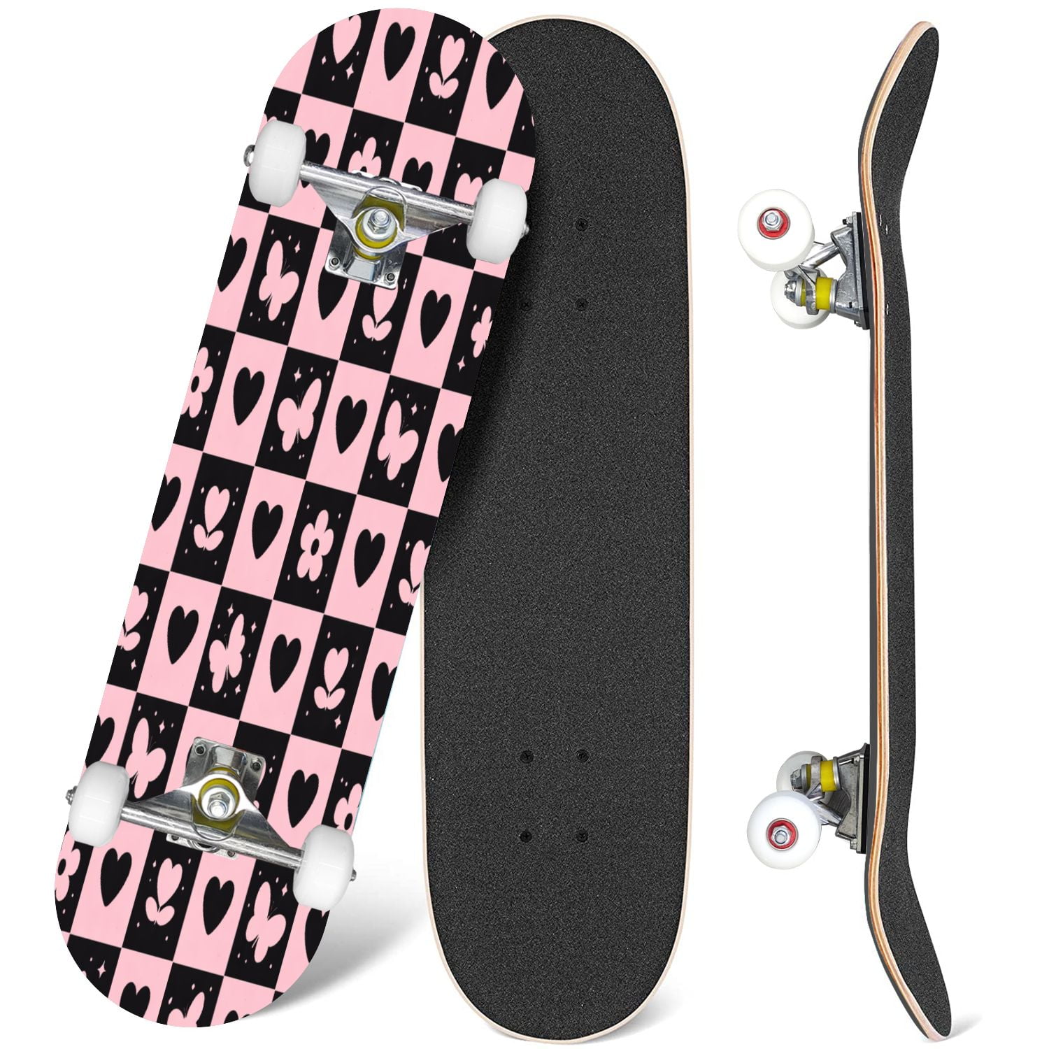 31'' Complete Skateboard 7 Layer Canadian Maple Double Kick Deck ...