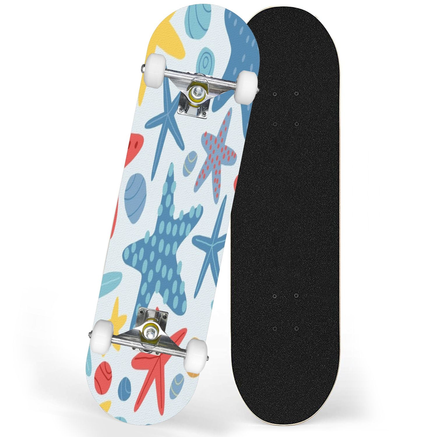 31'' Complete Skateboard 7 Layer Canadian Maple Double Kick Deck ...