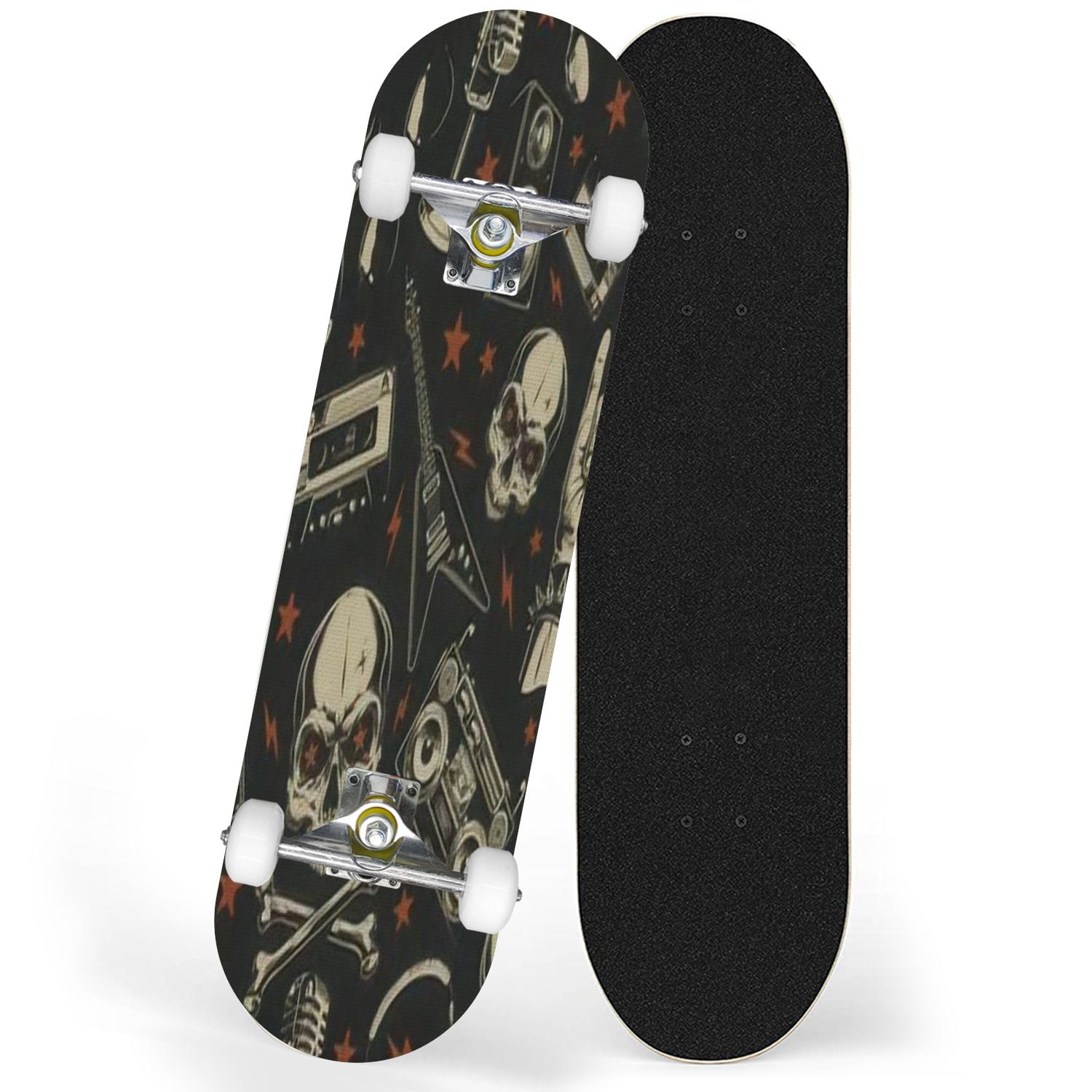 31'' Complete Skateboard 7 Layer Canadian Maple Double Kick Deck ...