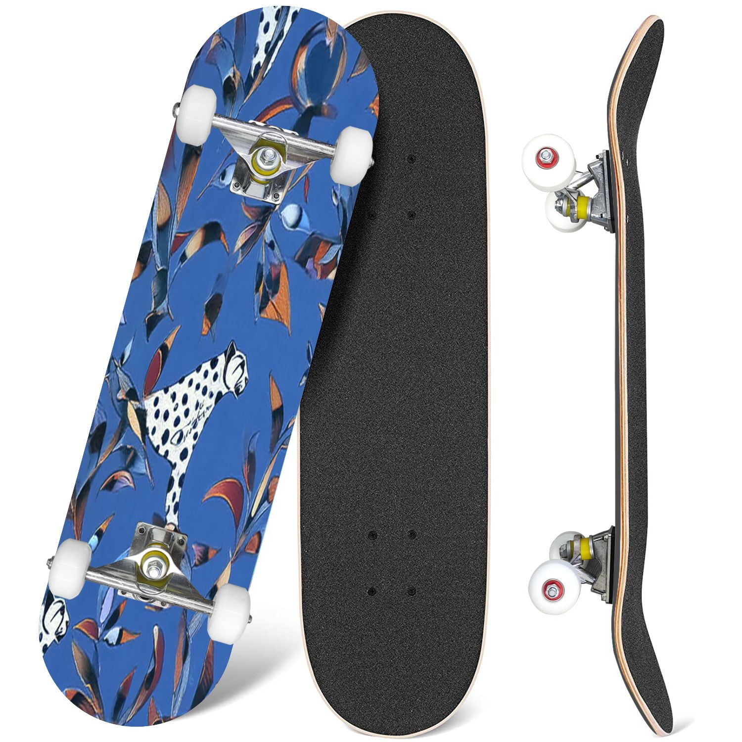 31'' Complete Skateboard 7 Layer Canadian Maple Double Kick Deck ...