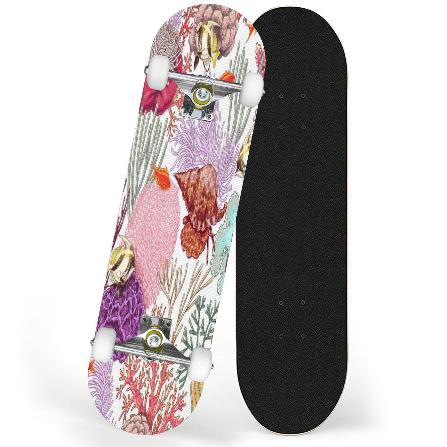 31'' Complete Skateboard 7 Layer Canadian Maple Double Kick Deck ...