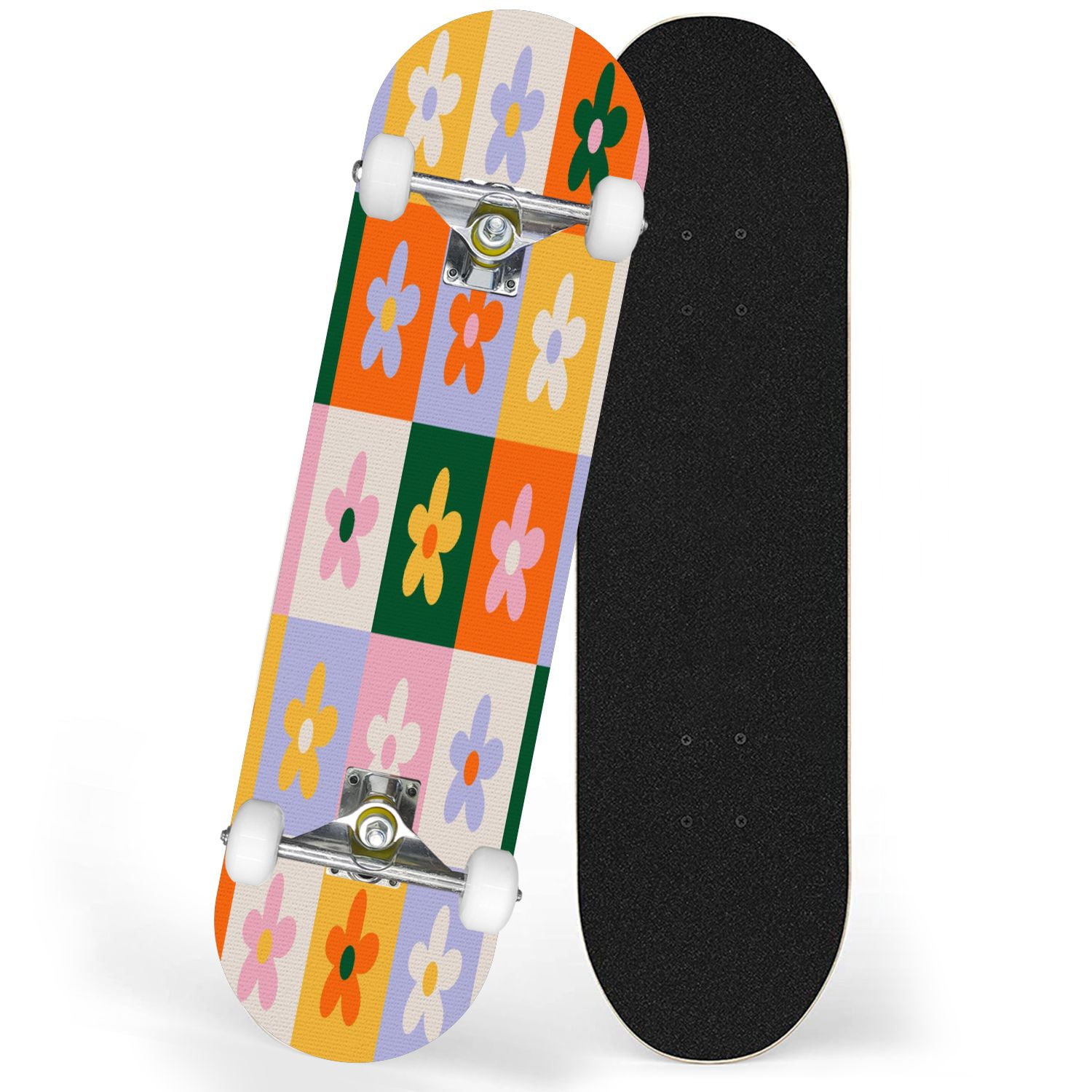 31'' Complete Skateboard 7 Layer Canadian Maple Double Kick Deck ...