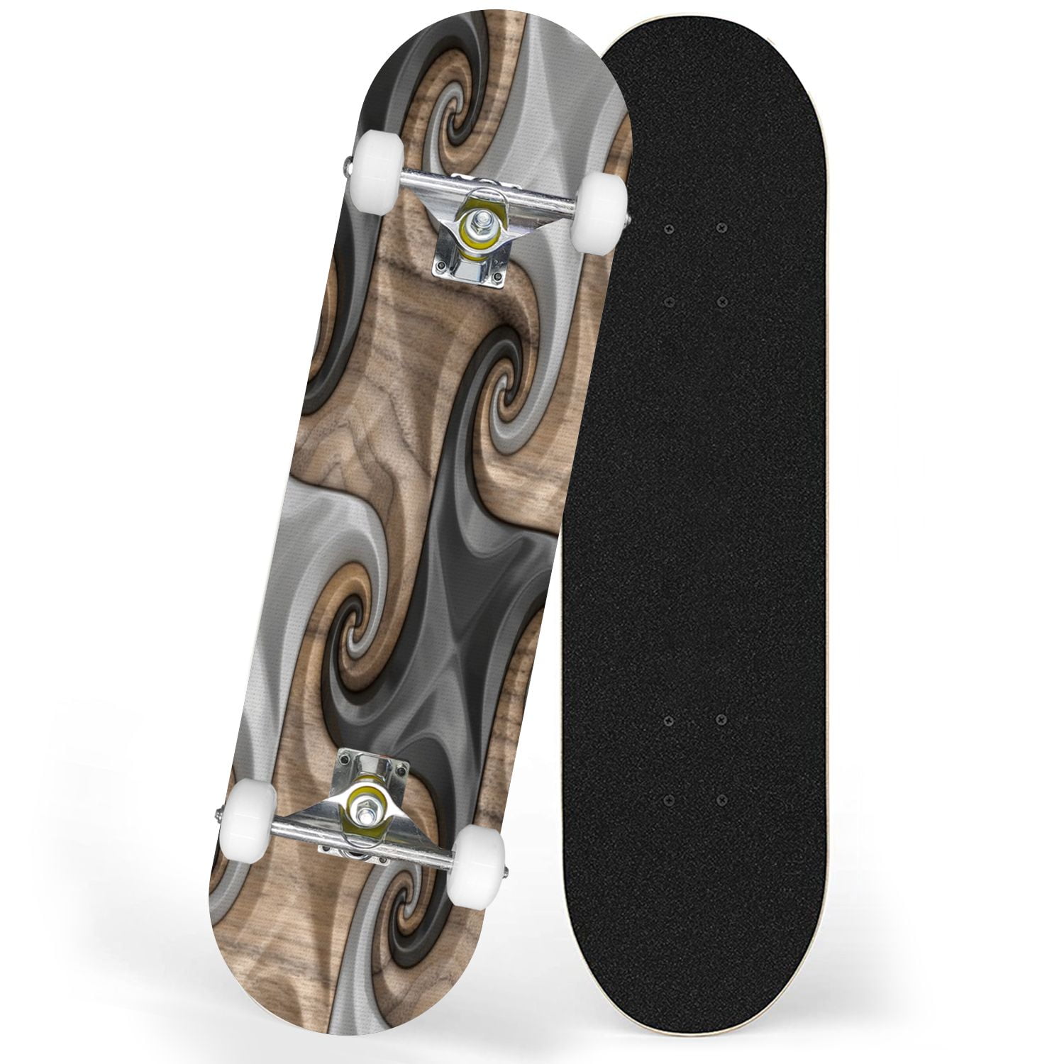 31'' Complete Skateboard 7 Layer Canadian Maple Double Kick Deck ...