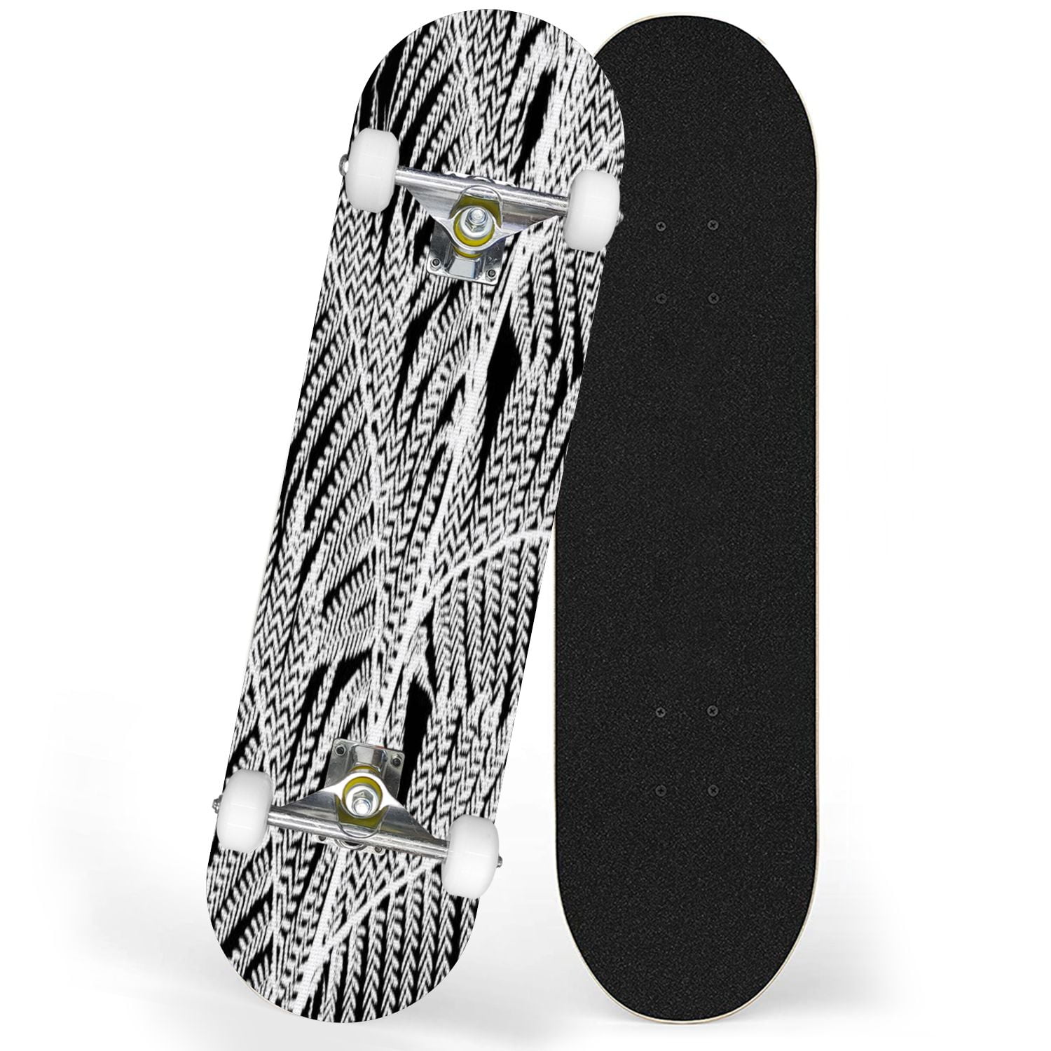 31'' Complete Skateboard 7 Layer Canadian Maple Double Kick Deck ...