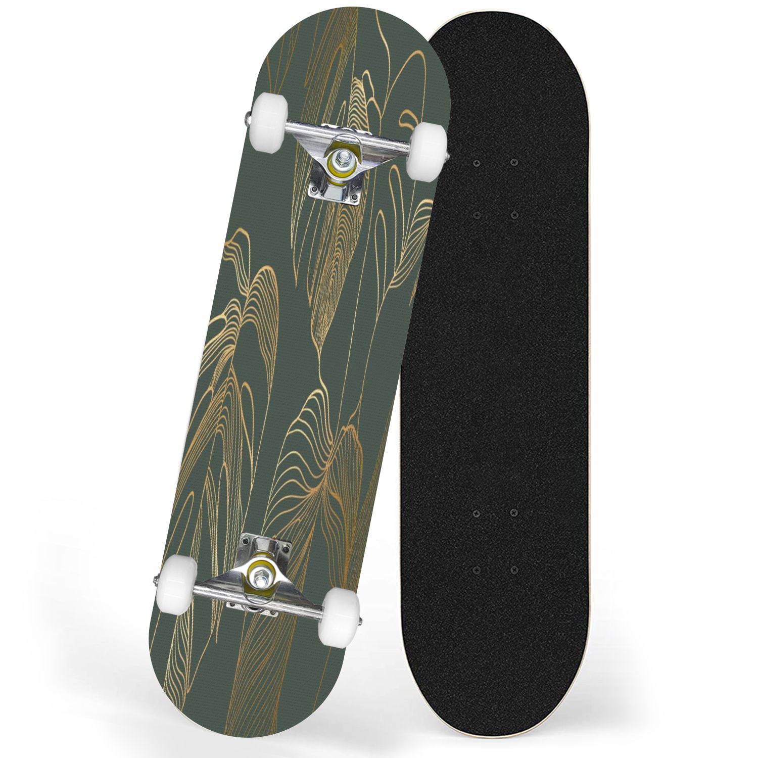 31'' Complete Skateboard 7 Layer Canadian Maple Double Kick Deck ...