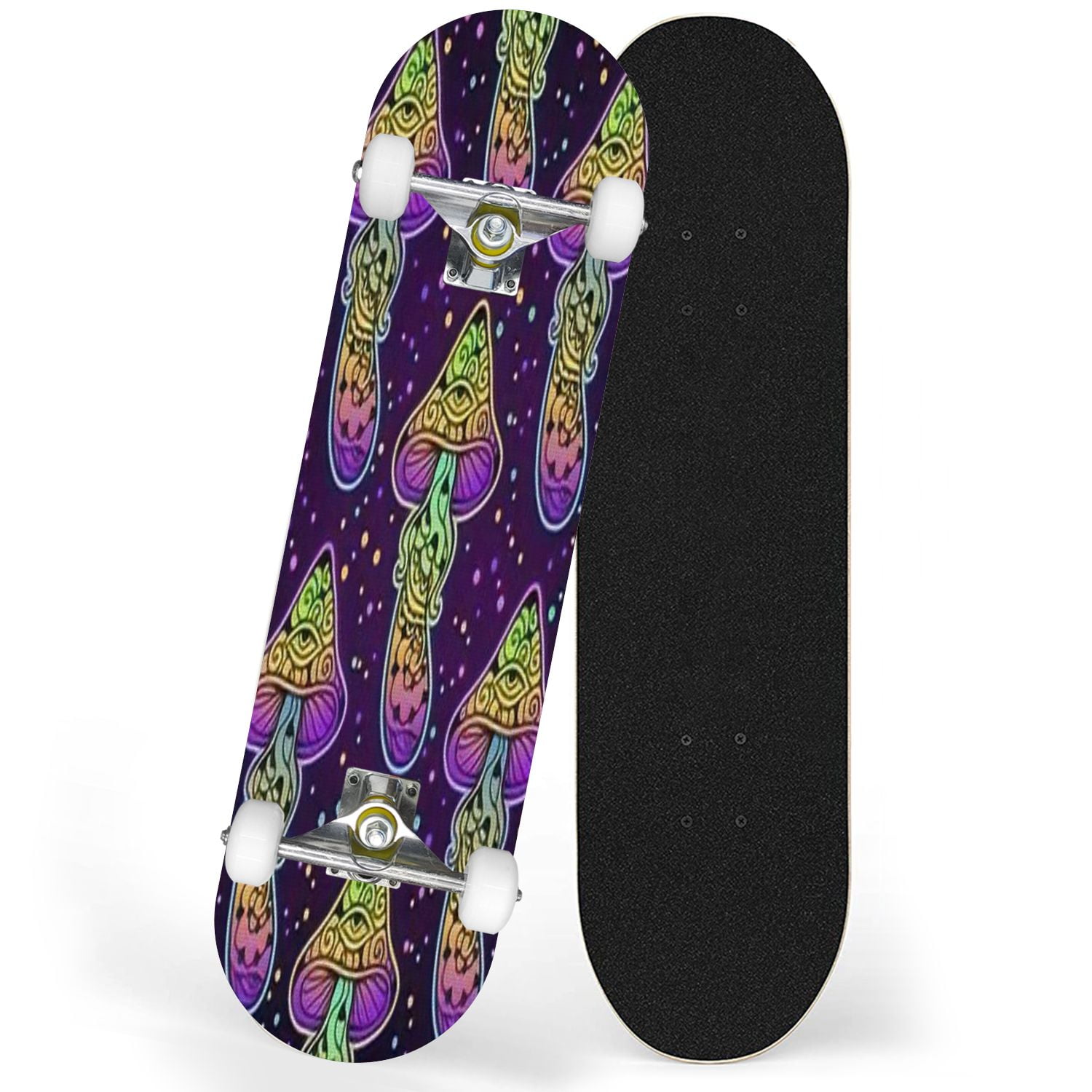 31'' Complete Skateboard 7 Layer Canadian Maple Double Kick Deck ...