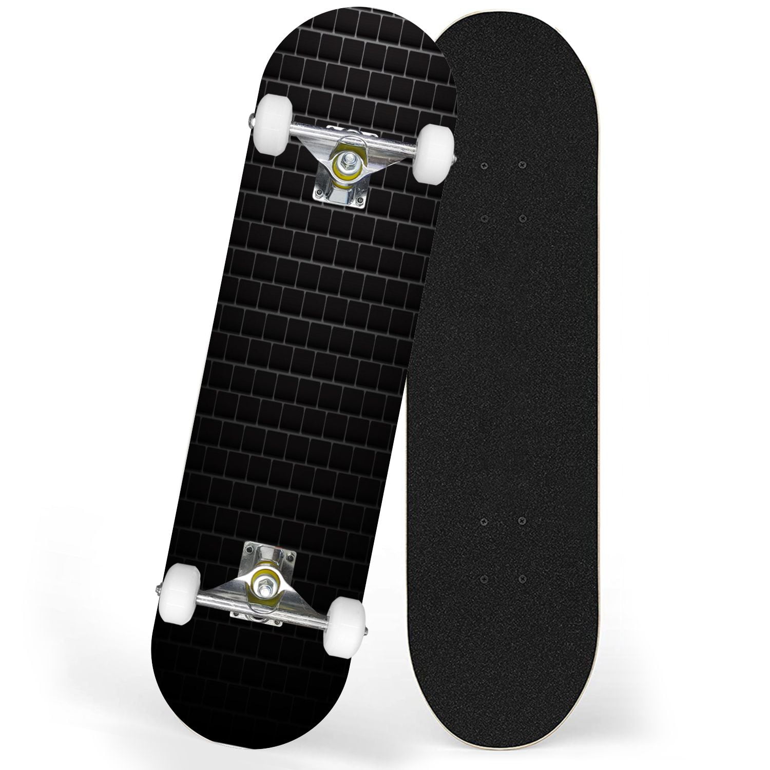 31'' Complete Skateboard 7 Layer Canadian Maple Double Kick Deck ...