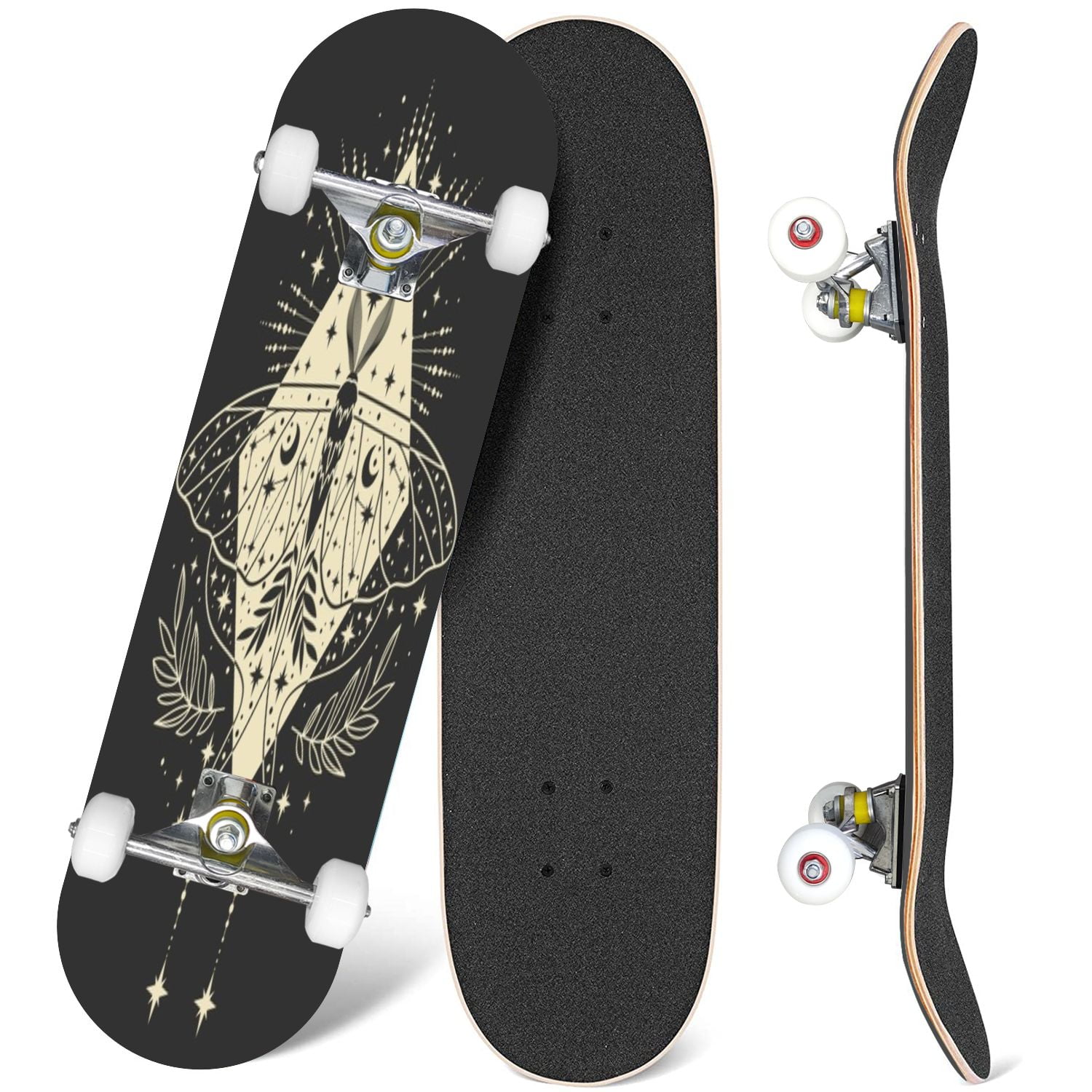 31'' Complete Skateboard 7 Layer Canadian Maple Double Kick Deck ...