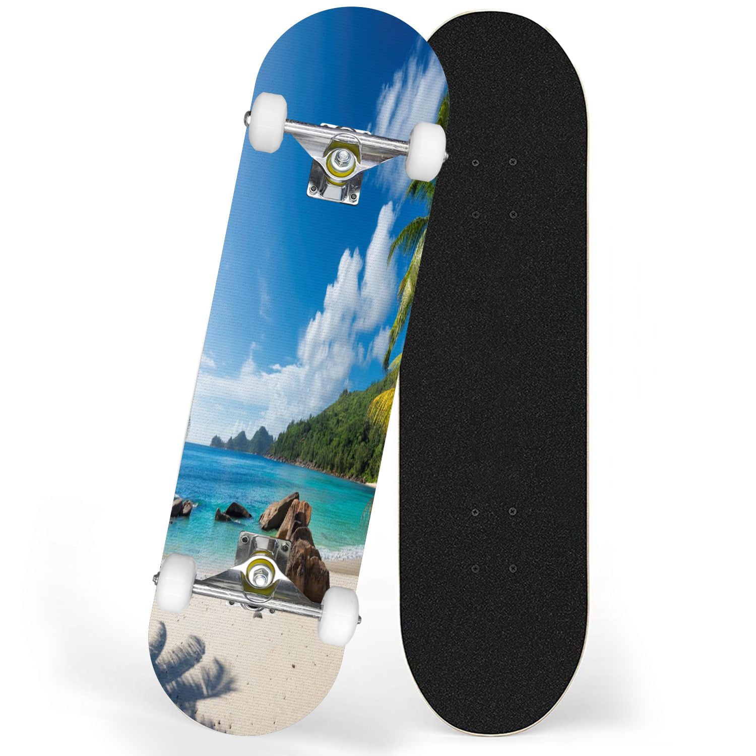 31'' Complete Skateboard 7 Layer Canadian Maple Double Kick Deck ...