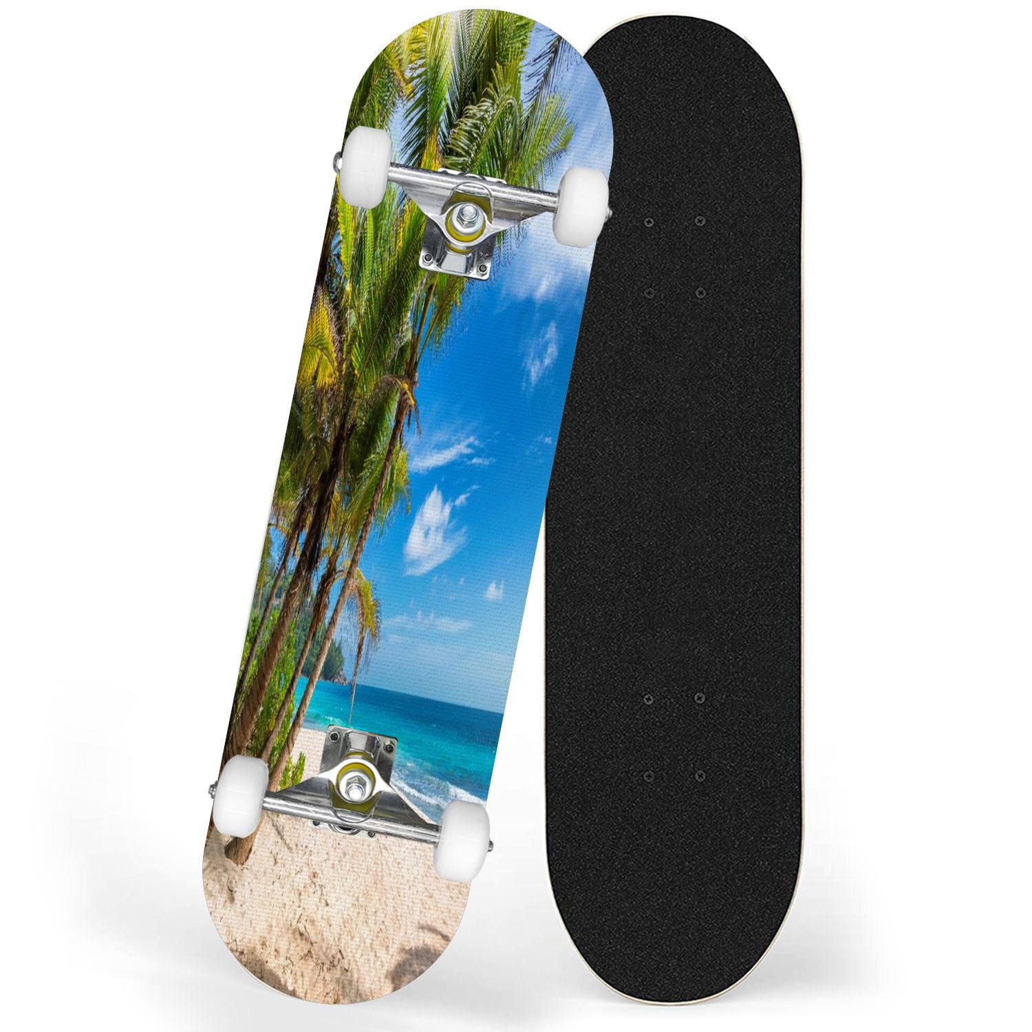 31'' Complete Skateboard 7 Layer Canadian Maple Double Kick Deck ...