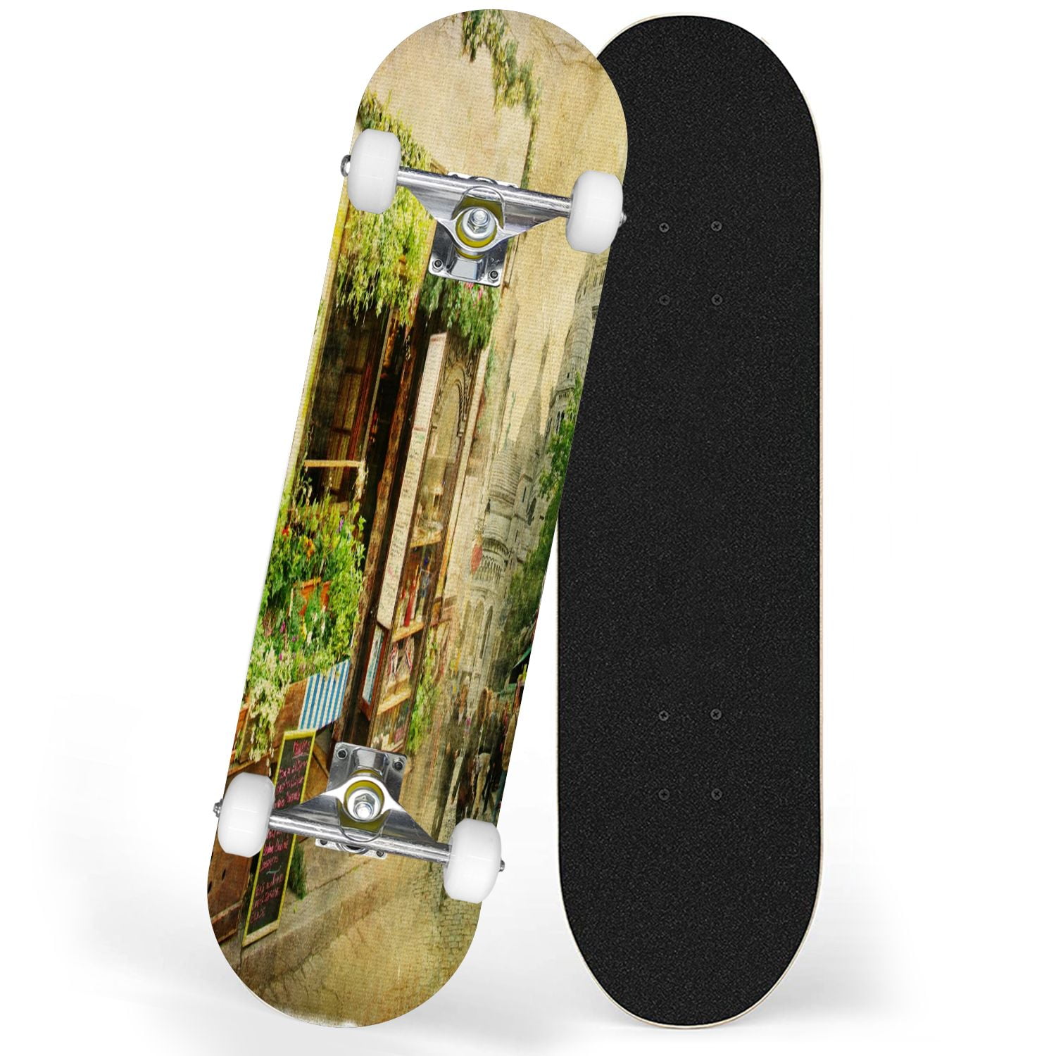 31'' Complete Skateboard 7 Layer Canadian Maple Double Kick Deck ...