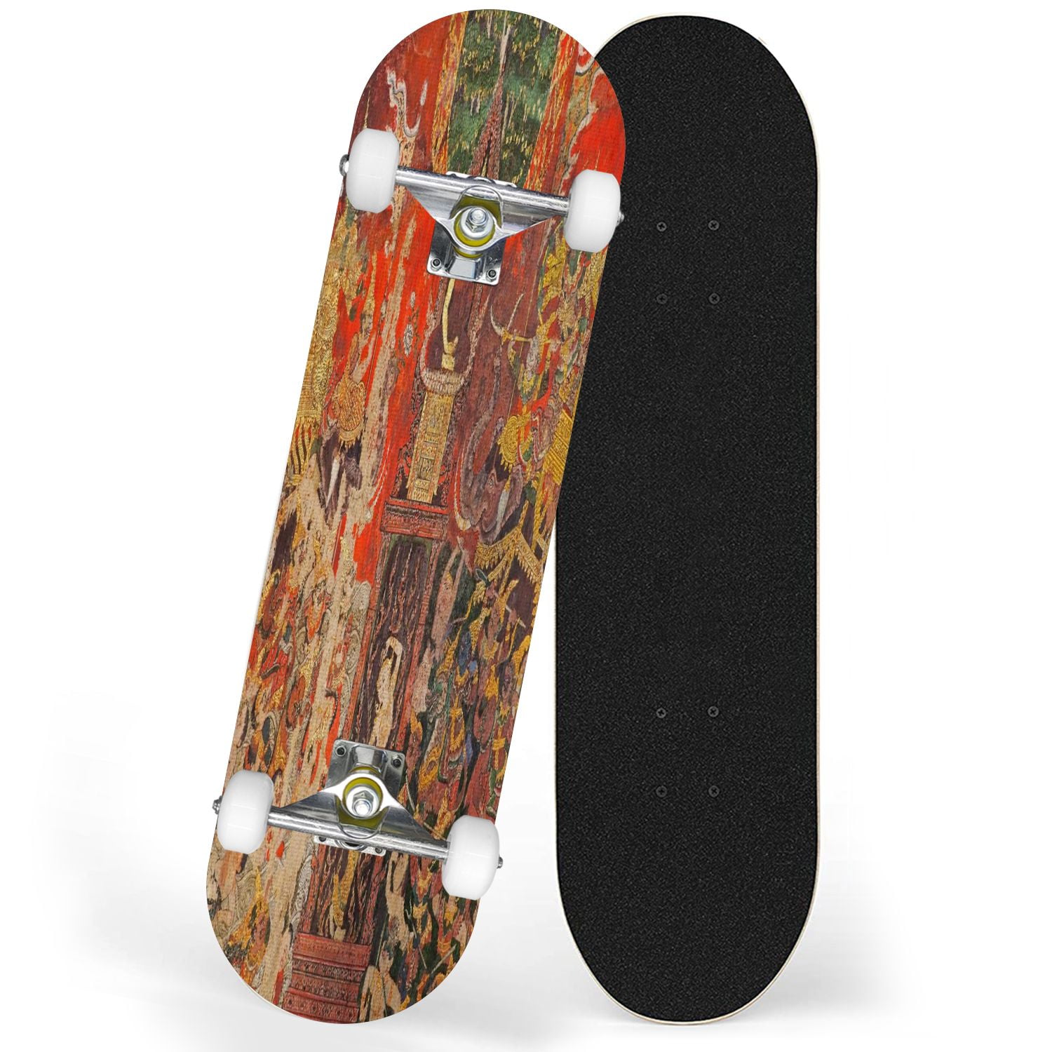 31'' Complete Skateboard 7 Layer Canadian Maple Double Kick Deck ...