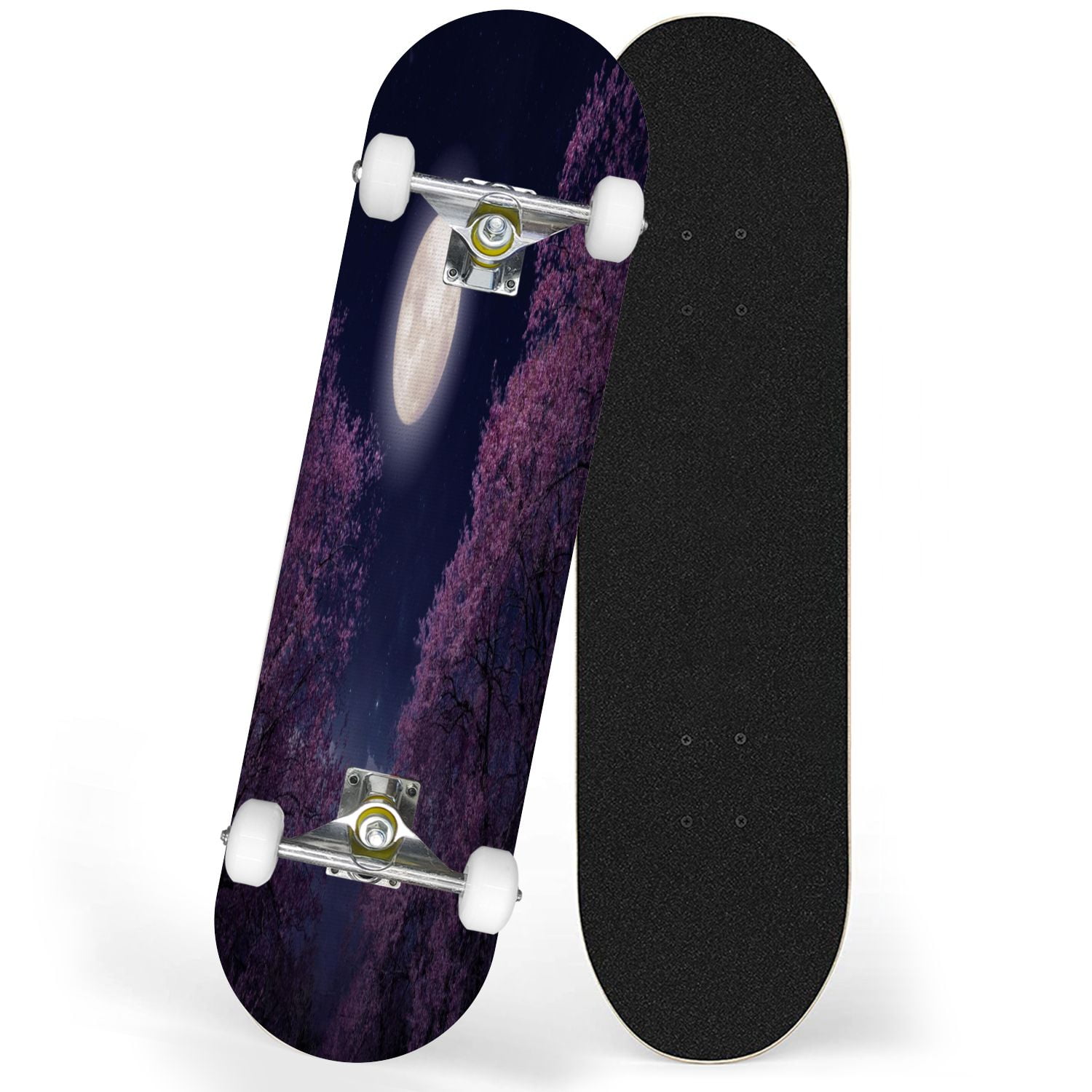 31'' Complete Skateboard 7 Layer Canadian Maple Double Kick Deck ...