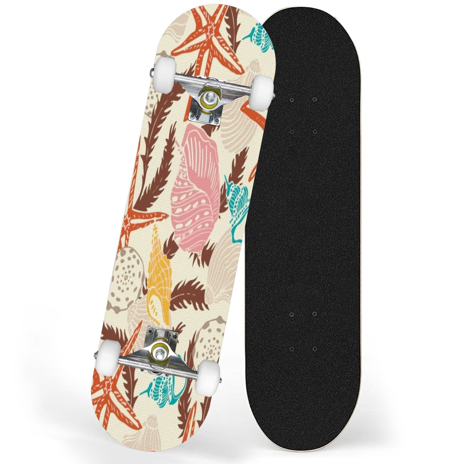 31'' Complete Skateboard 7 Layer Canadian Maple Double Kick Deck ...