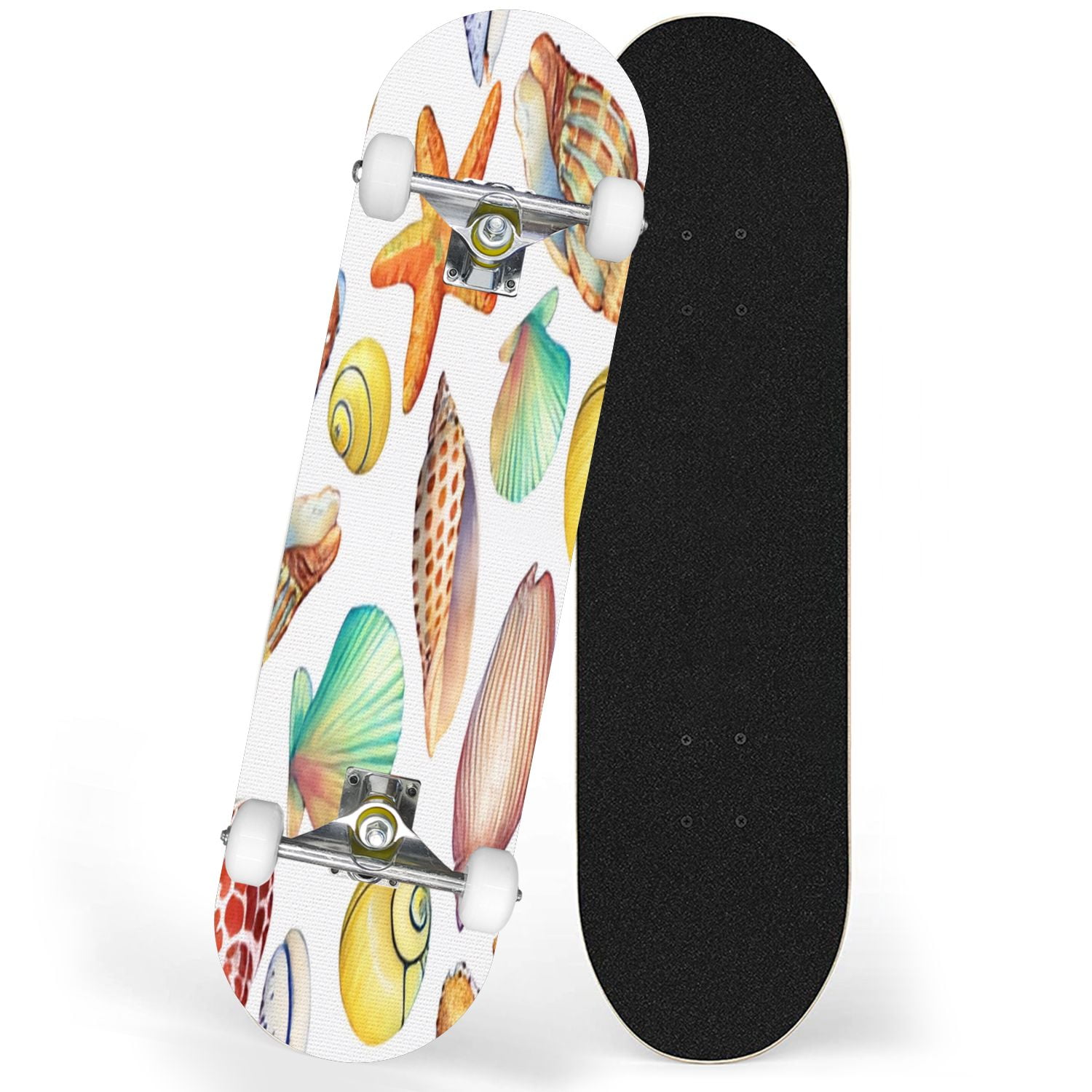 31'' Complete Skateboard 7 Layer Canadian Maple Double Kick Deck ...