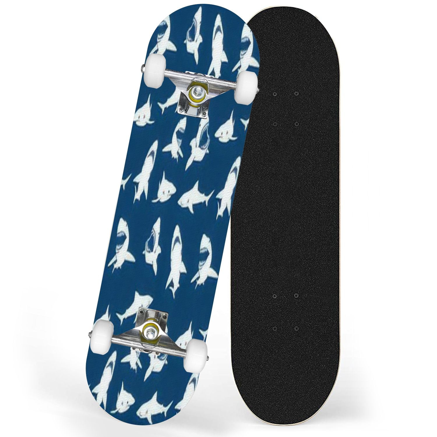 31'' Complete Skateboard 7 Layer Canadian Maple Double Kick Deck ...
