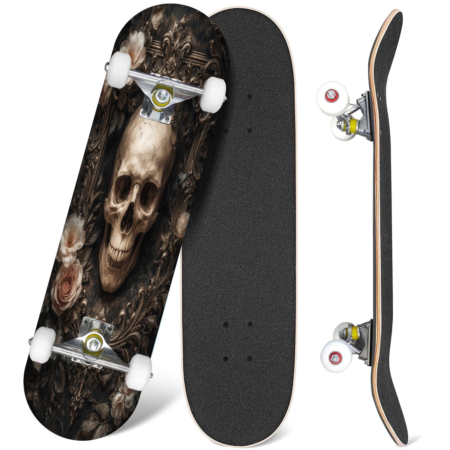 31'' Complete Skateboard 7 Layer Canadian Maple Double Kick Deck ...