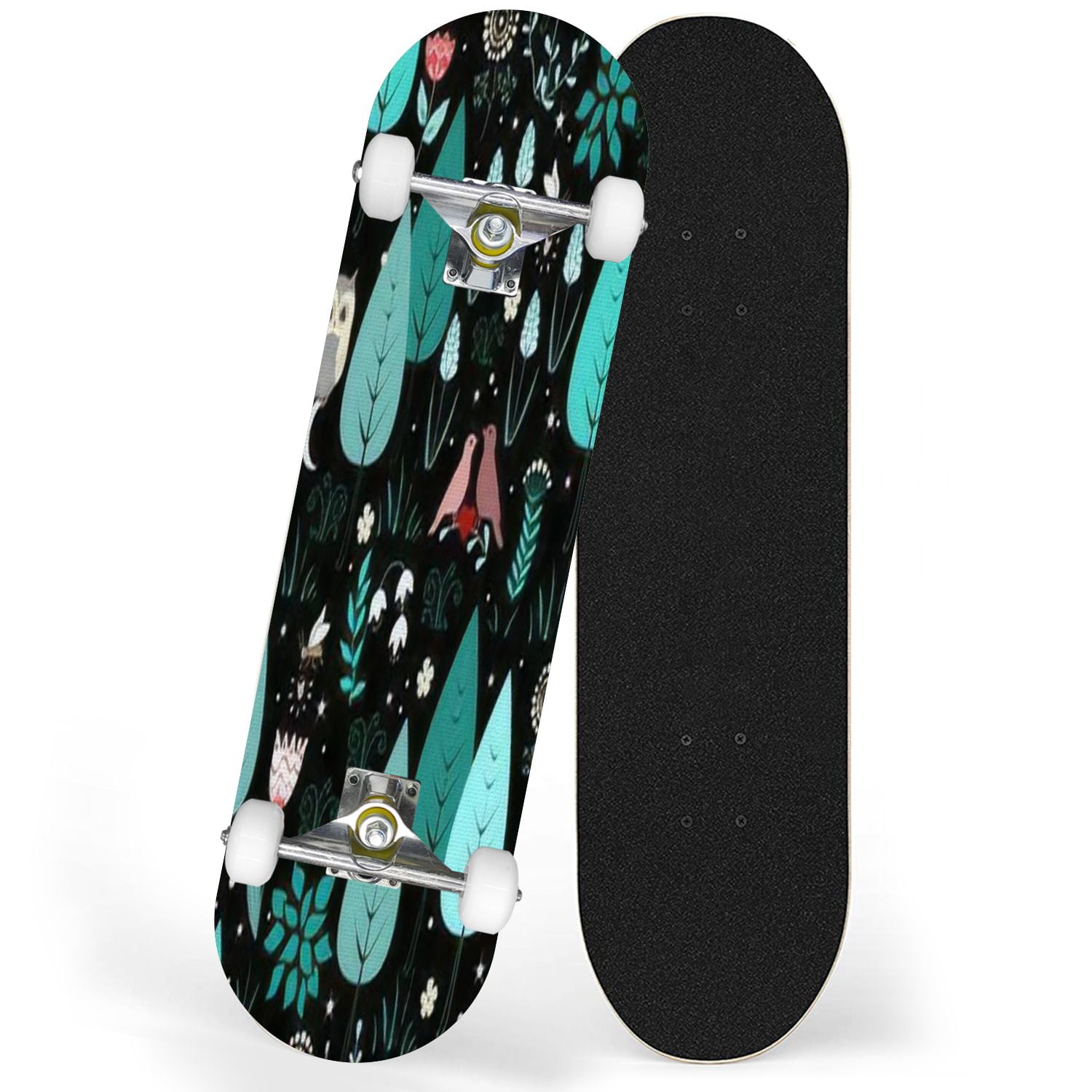 31'' Complete Skateboard 7 Layer Canadian Maple Double Kick Deck ...
