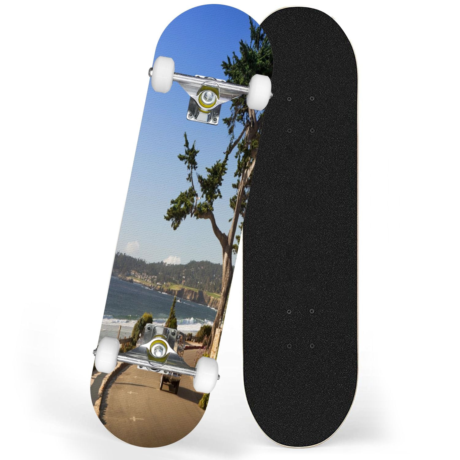 31'' Complete Skateboard 7 Layer Canadian Maple Double Kick Deck ...