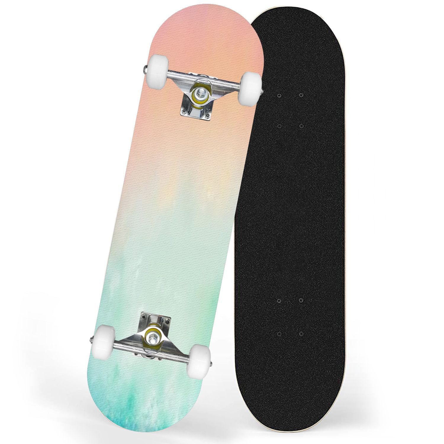 31'' Complete Skateboard 7 Layer Canadian Maple Double Kick Deck ...