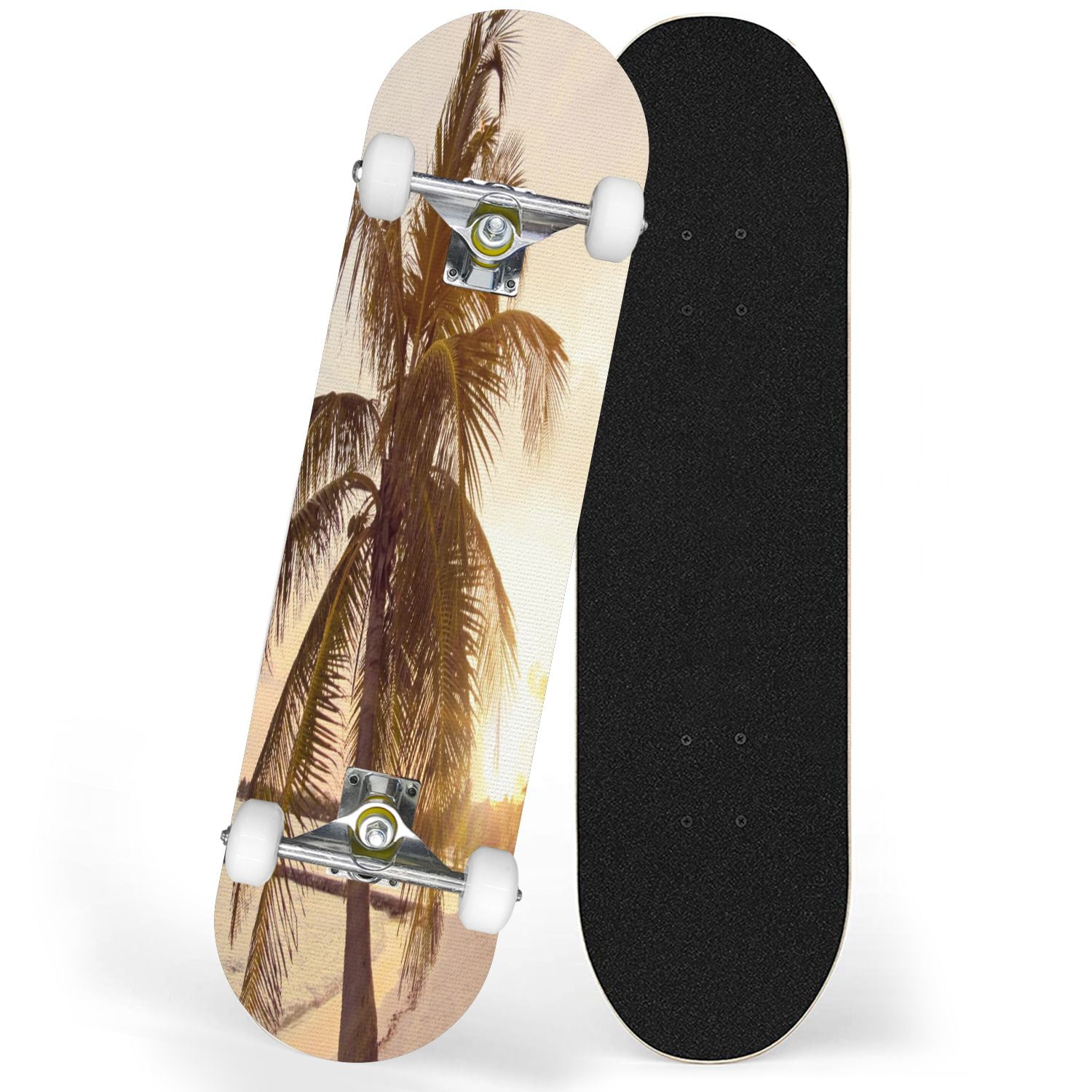 31'' Complete Skateboard 7 Layer Canadian Maple Double Kick Deck ...