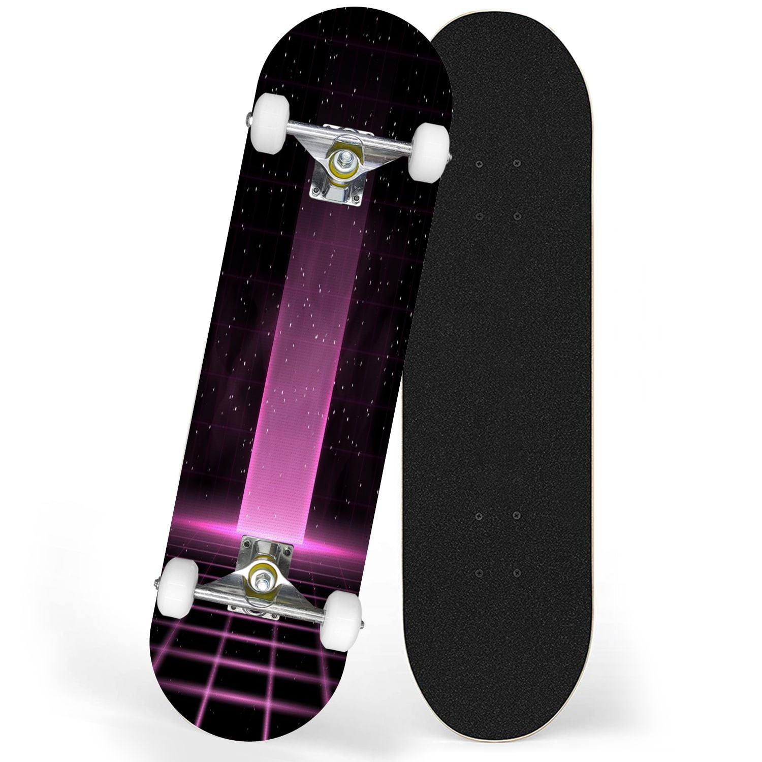 31'' Complete Skateboard 7 Layer Canadian Maple Double Kick Deck ...
