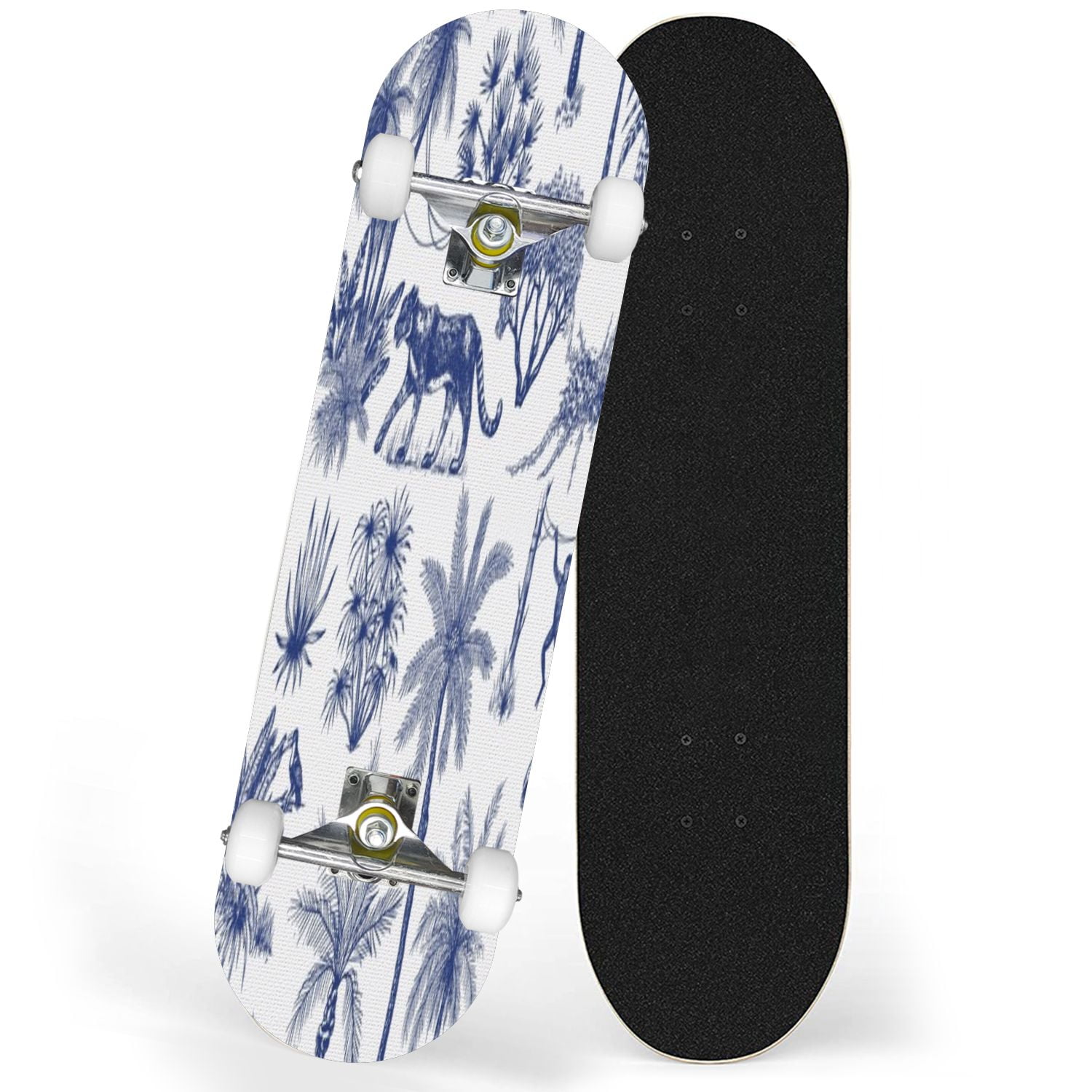 31'' Complete Skateboard 7 Layer Canadian Maple Double Kick Deck ...