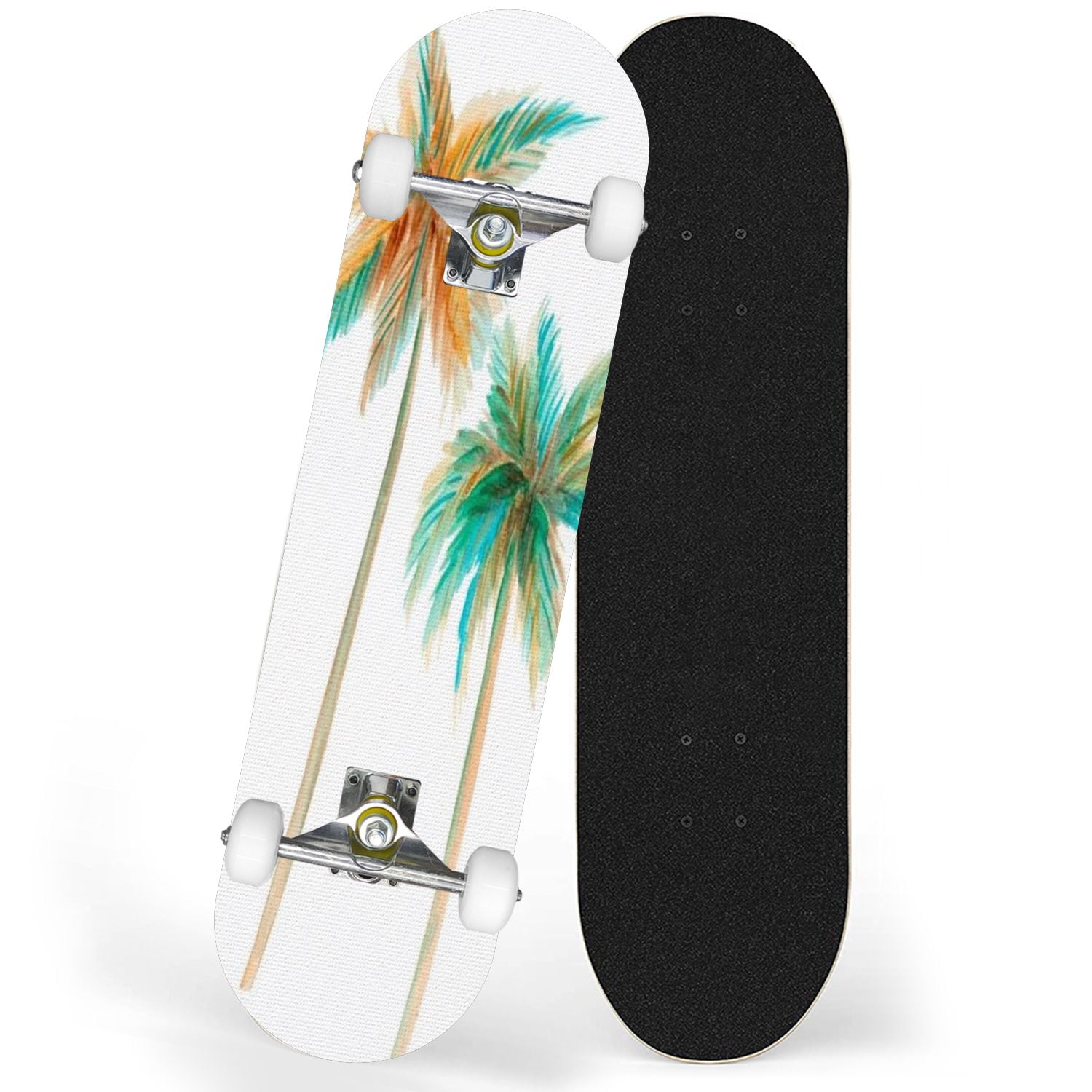 31'' Complete Skateboard 7 Layer Canadian Maple Double Kick Deck ...