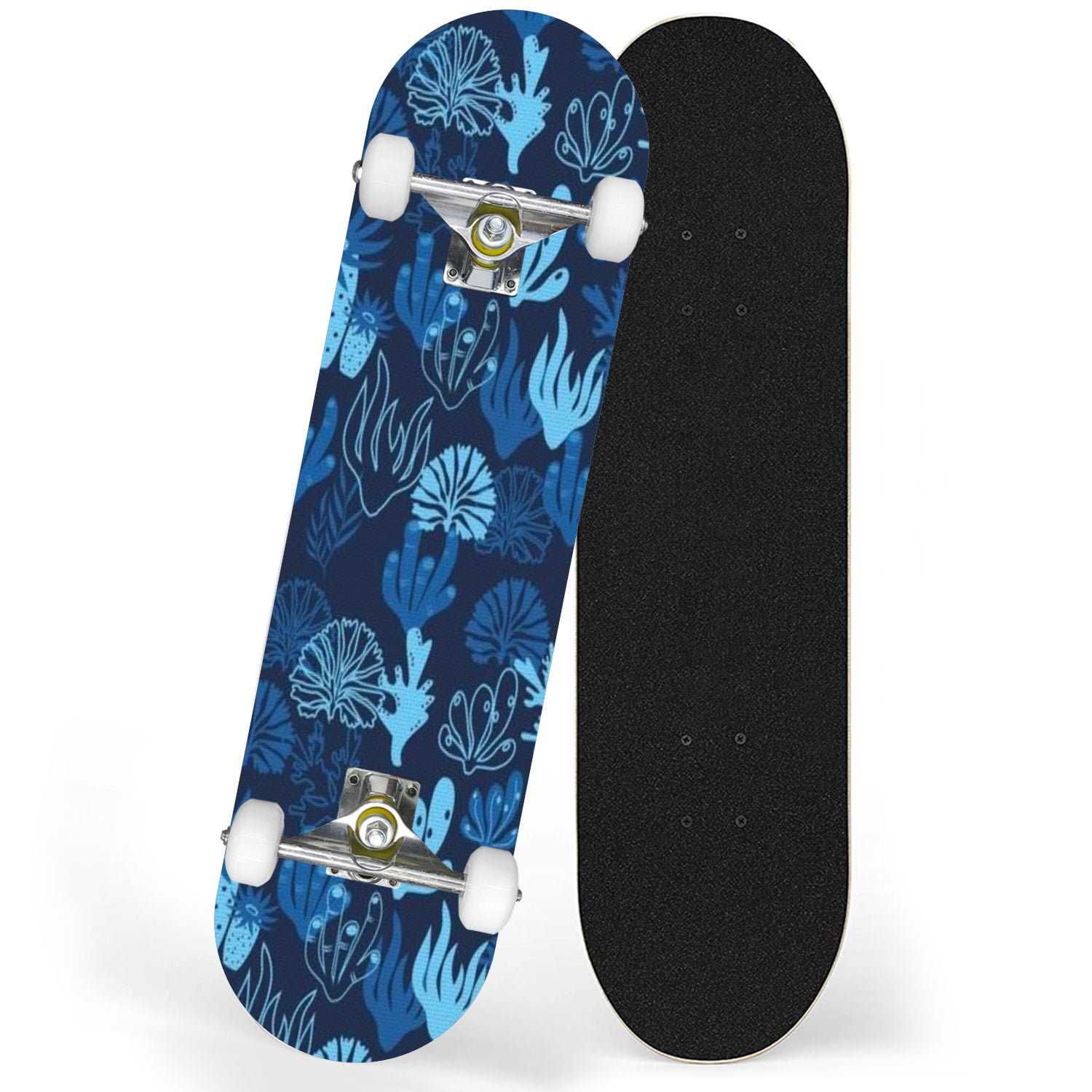 31'' Complete Skateboard 7 Layer Canadian Maple Double Kick Deck ...