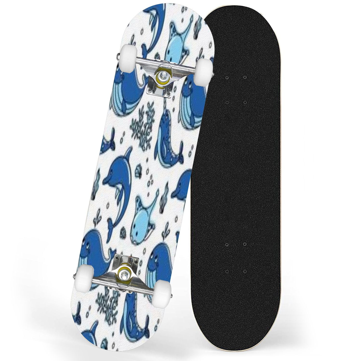 31'' Complete Skateboard 7 Layer Canadian Maple Double Kick Deck ...