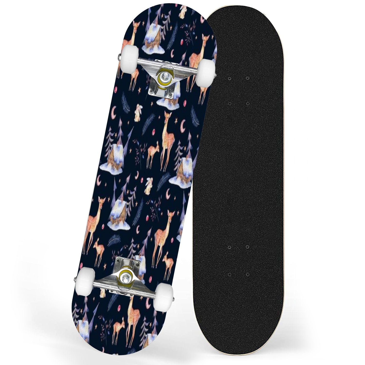 31'' Complete Skateboard 7 Layer Canadian Maple Double Kick Deck ...