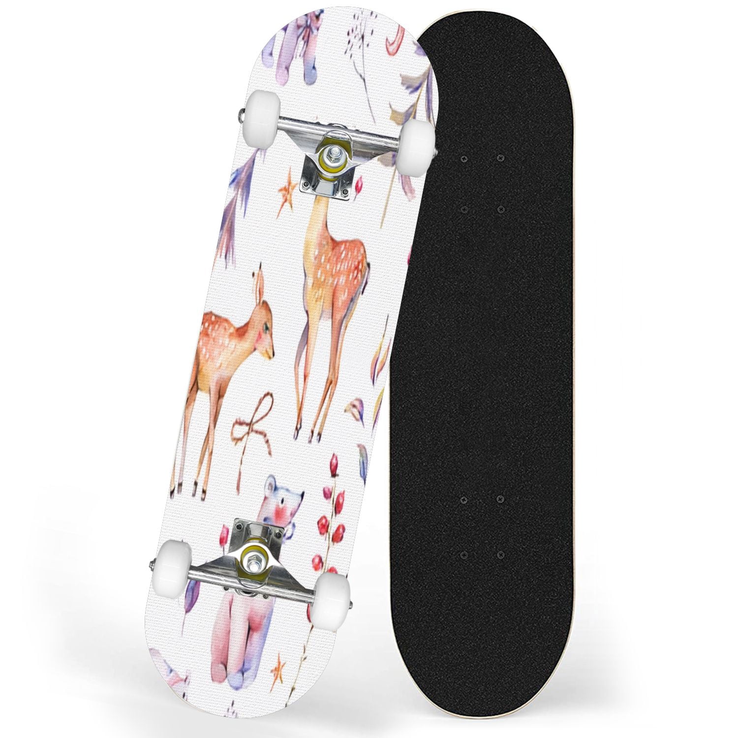 31'' Complete Skateboard 7 Layer Canadian Maple Double Kick Deck ...