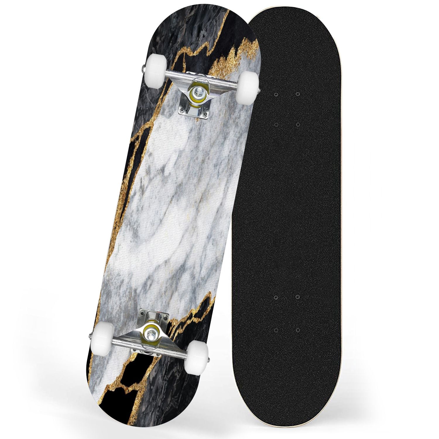 31'' Complete Skateboard 7 Layer Canadian Maple Double Kick Deck ...