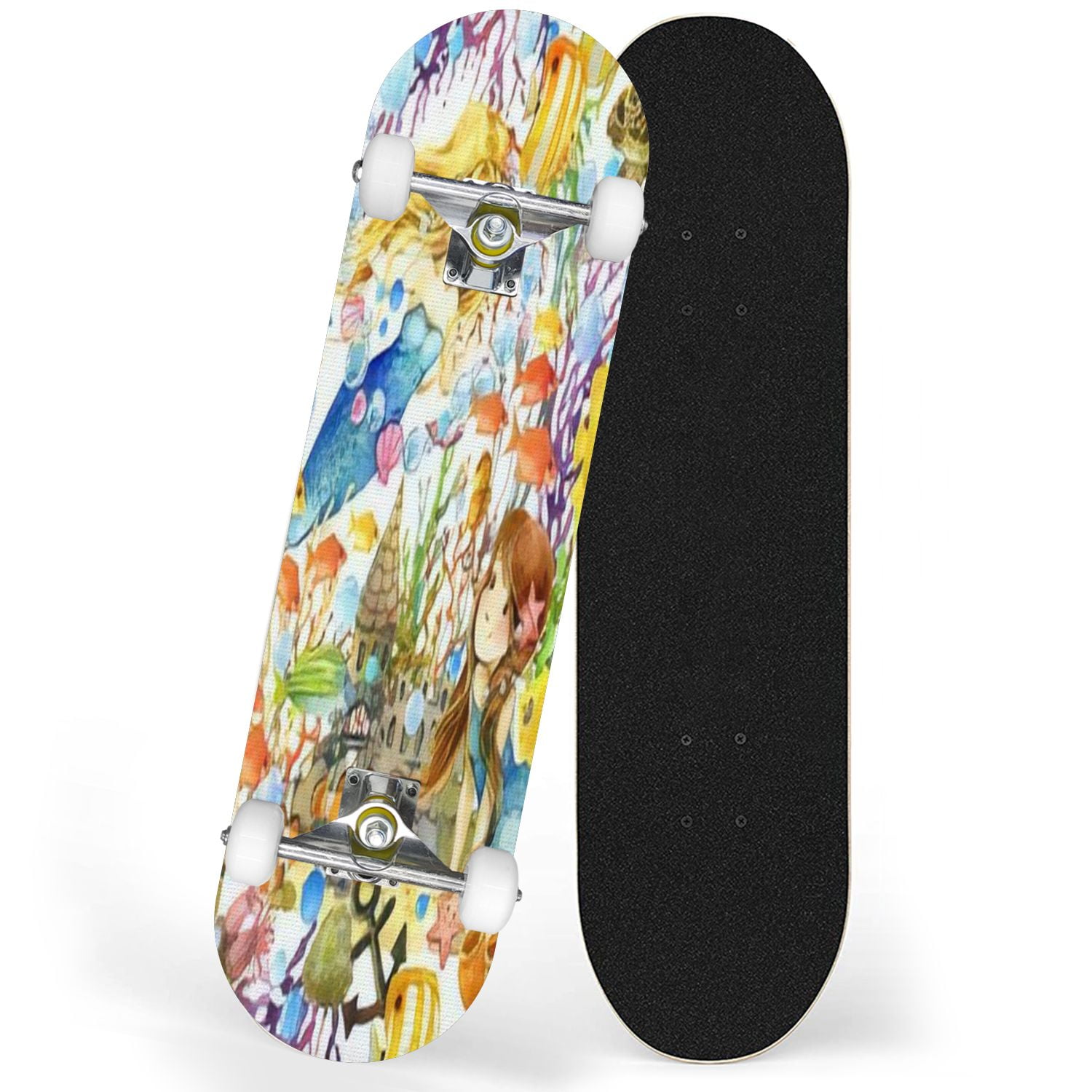 31'' Complete Skateboard 7 Layer Canadian Maple Double Kick Deck ...