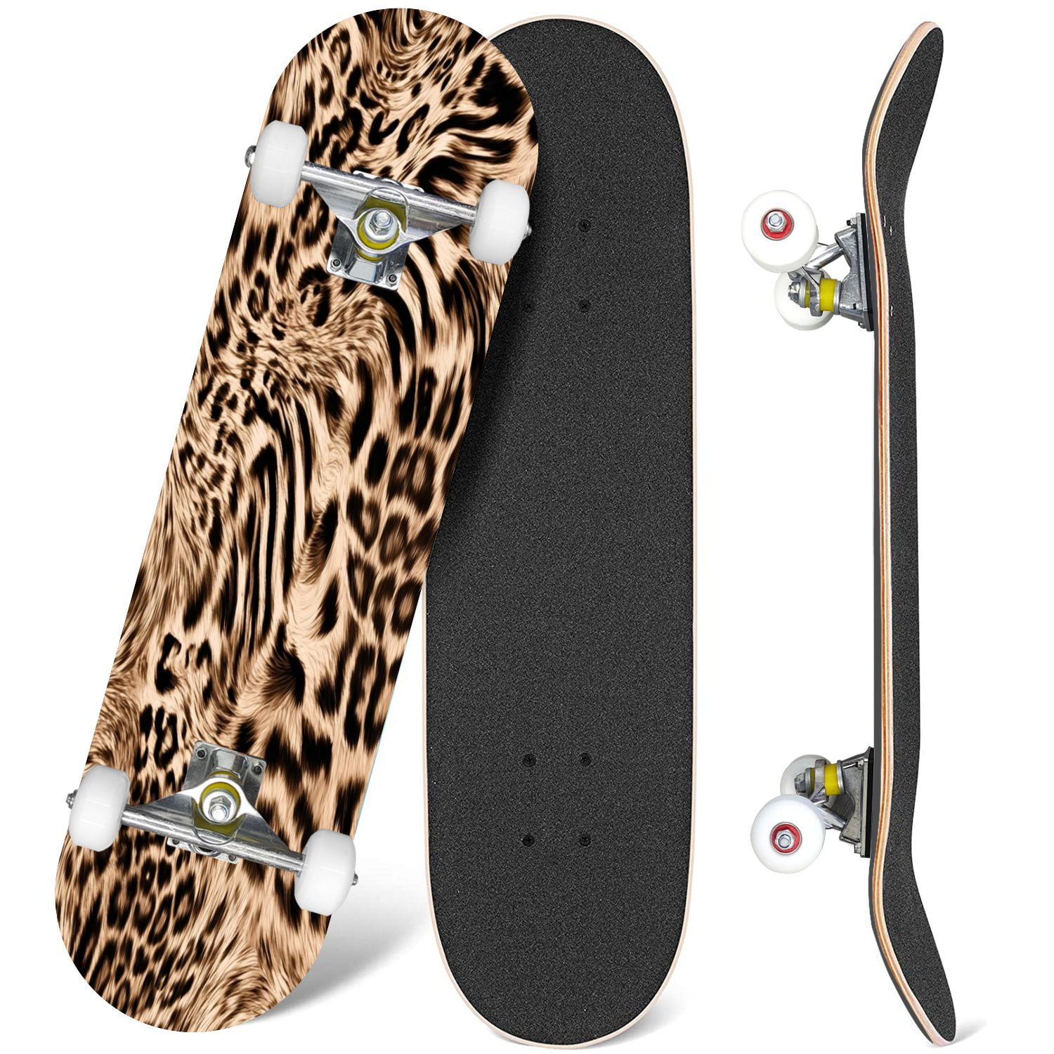 31'' Complete Skateboard 7 Layer Canadian Maple Double Kick Deck ...