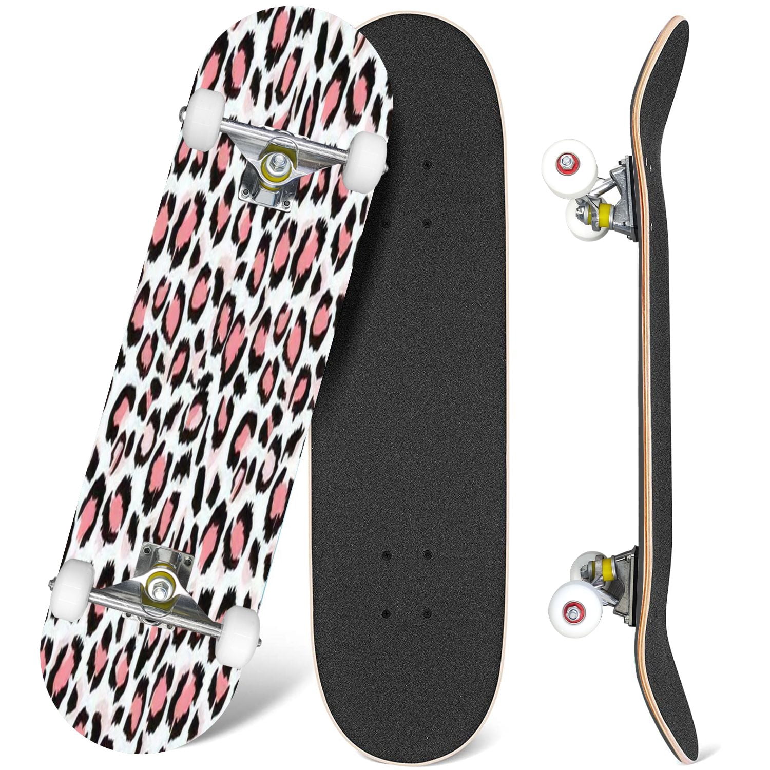 31'' Complete Skateboard 7 Layer Canadian Maple Double Kick Deck ...