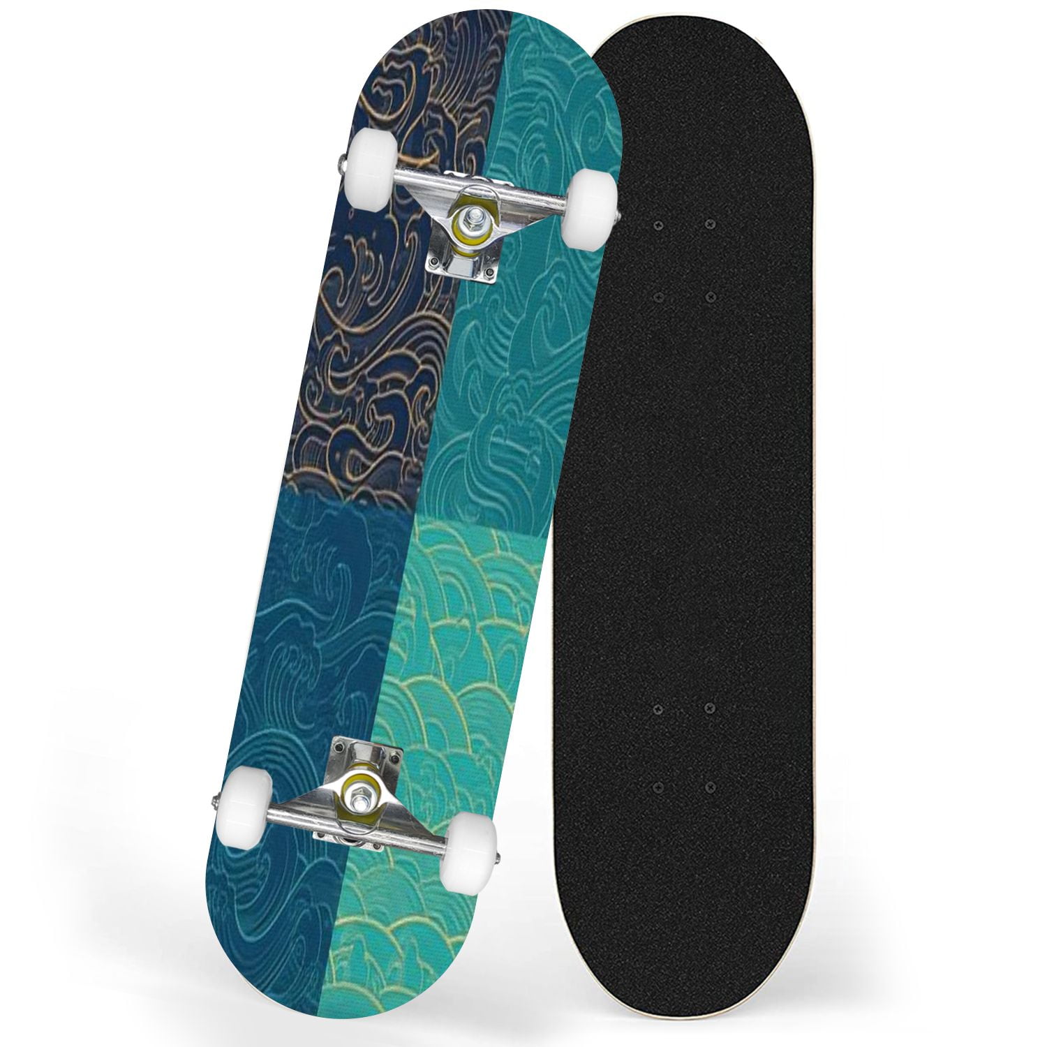 31'' Complete Skateboard 7 Layer Canadian Maple Double Kick Deck ...