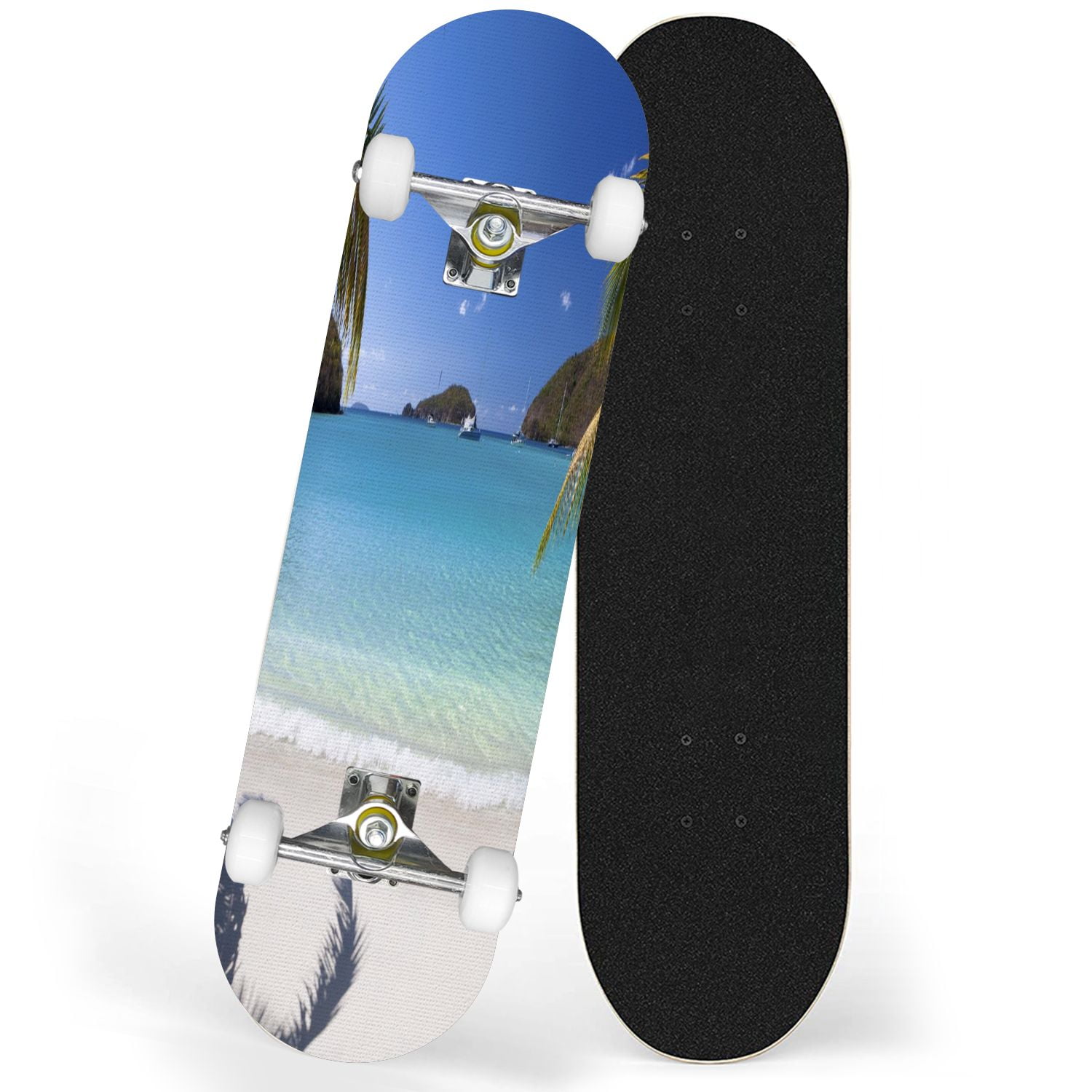 31'' Complete Skateboard 7 Layer Canadian Maple Double Kick Deck ...