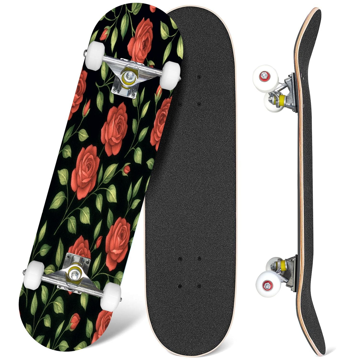 31'' Complete Skateboard 7 Layer Canadian Maple Double Kick Deck ...