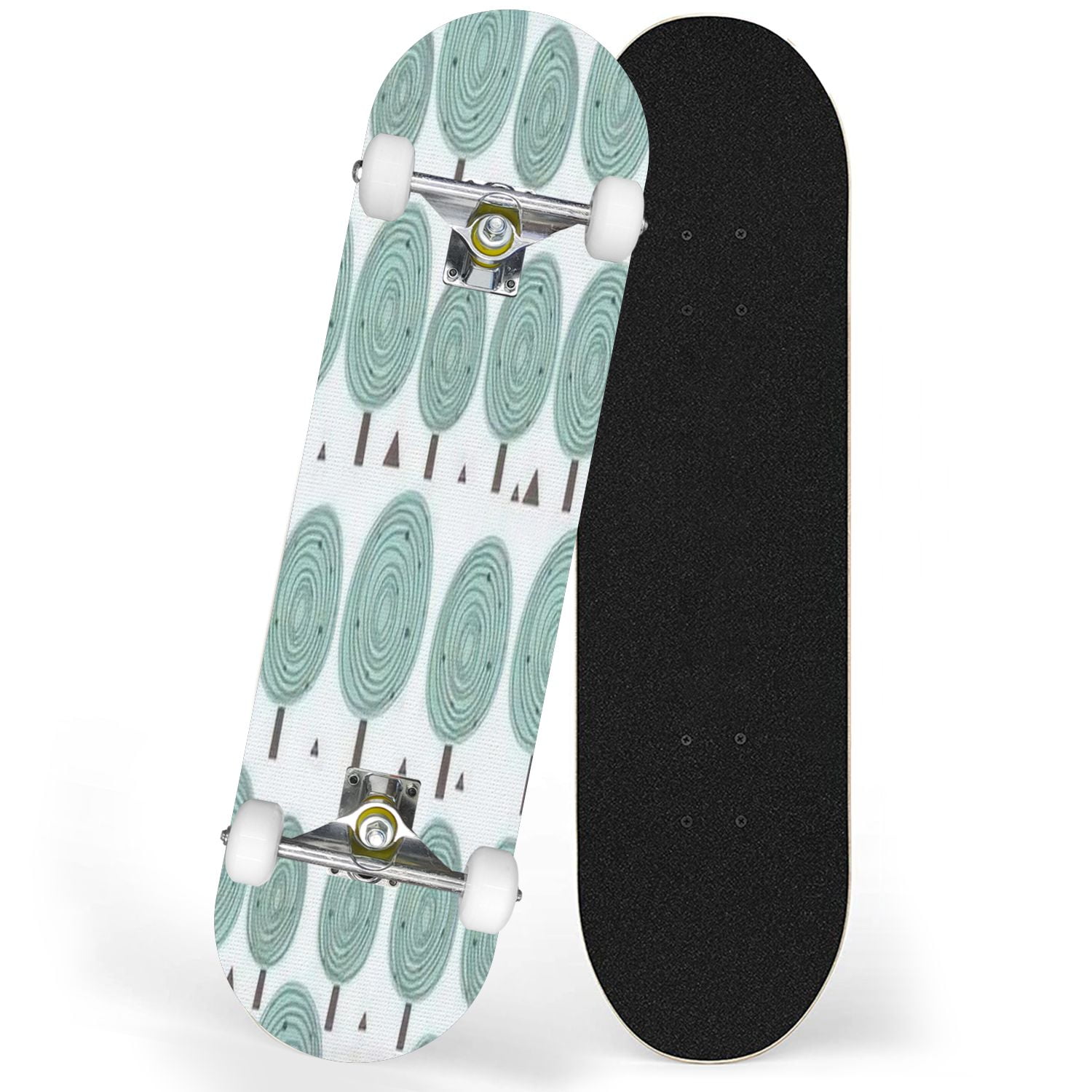 31'' Complete Skateboard 7 Layer Canadian Maple Double Kick Deck ...