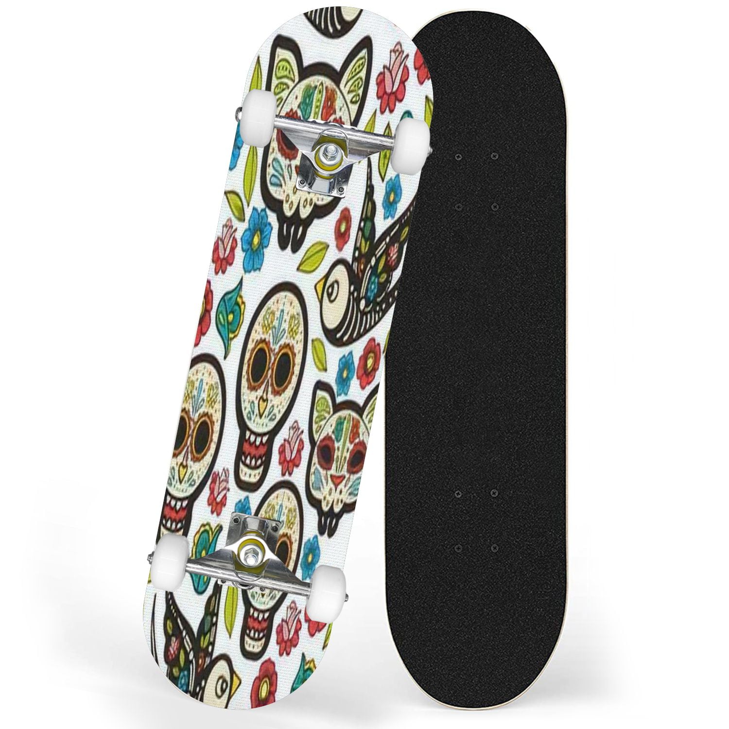 31'' Complete Skateboard 7 Layer Canadian Maple Double Kick Deck ...