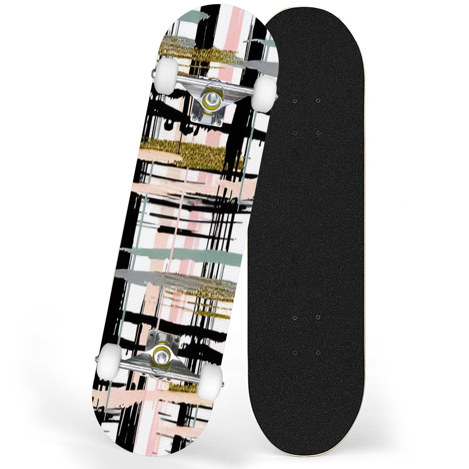 31'' Complete Skateboard 7 Layer Canadian Maple Double Kick Deck ...