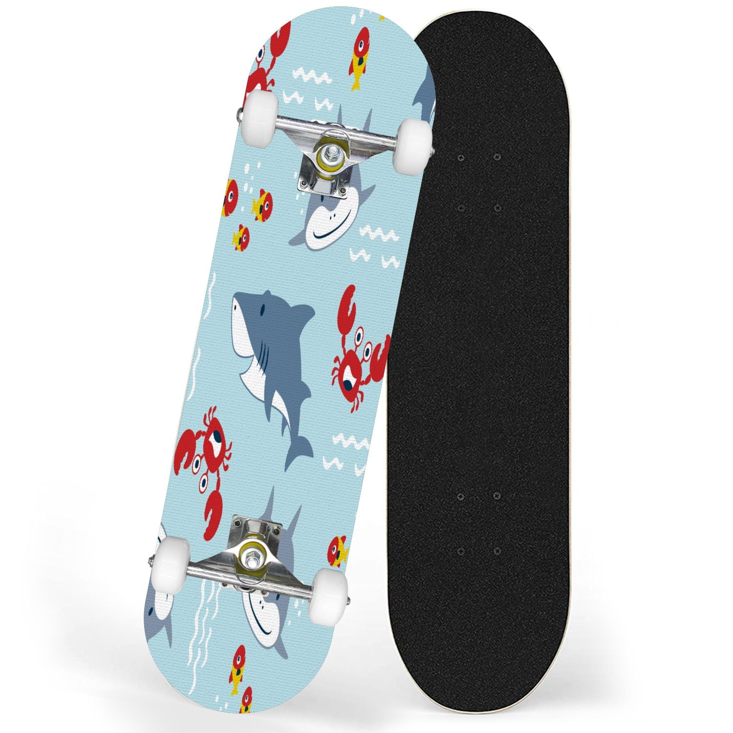 31'' Complete Skateboard 7 Layer Canadian Maple Double Kick Deck ...