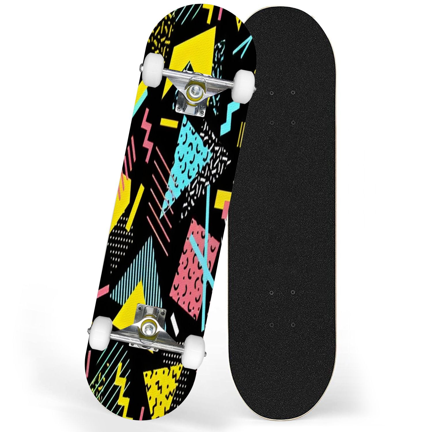 31'' Complete Skateboard 7 Layer Canadian Maple Double Kick Deck ...