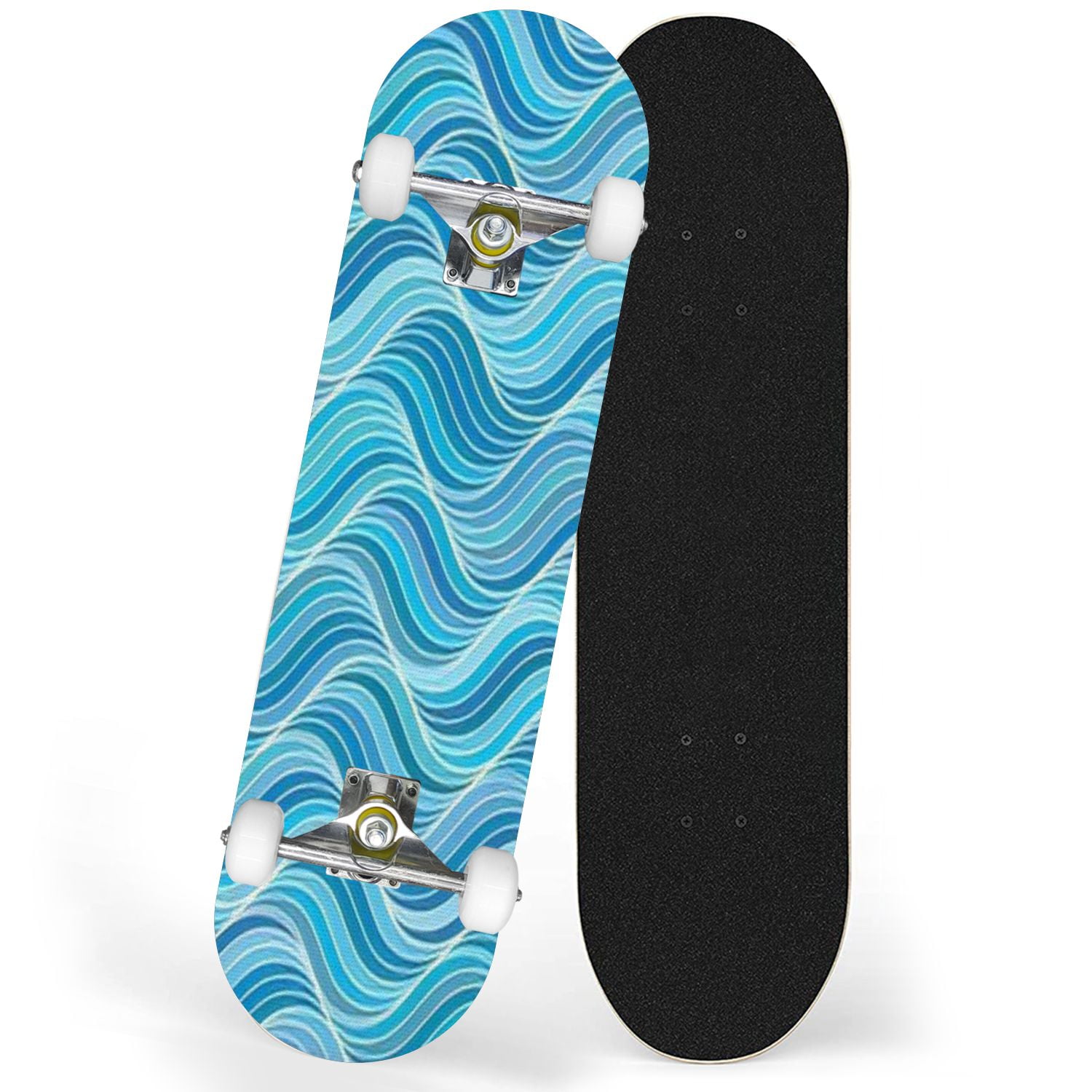31'' Complete Skateboard 7 Layer Canadian Maple Double Kick Deck ...