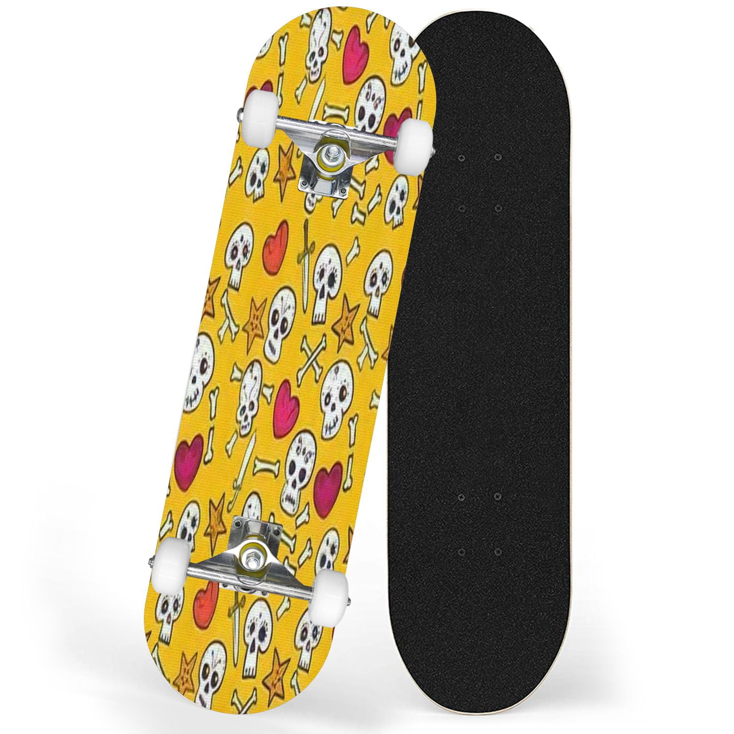 31'' Complete Skateboard 7 Layer Canadian Maple Double Kick Deck ...