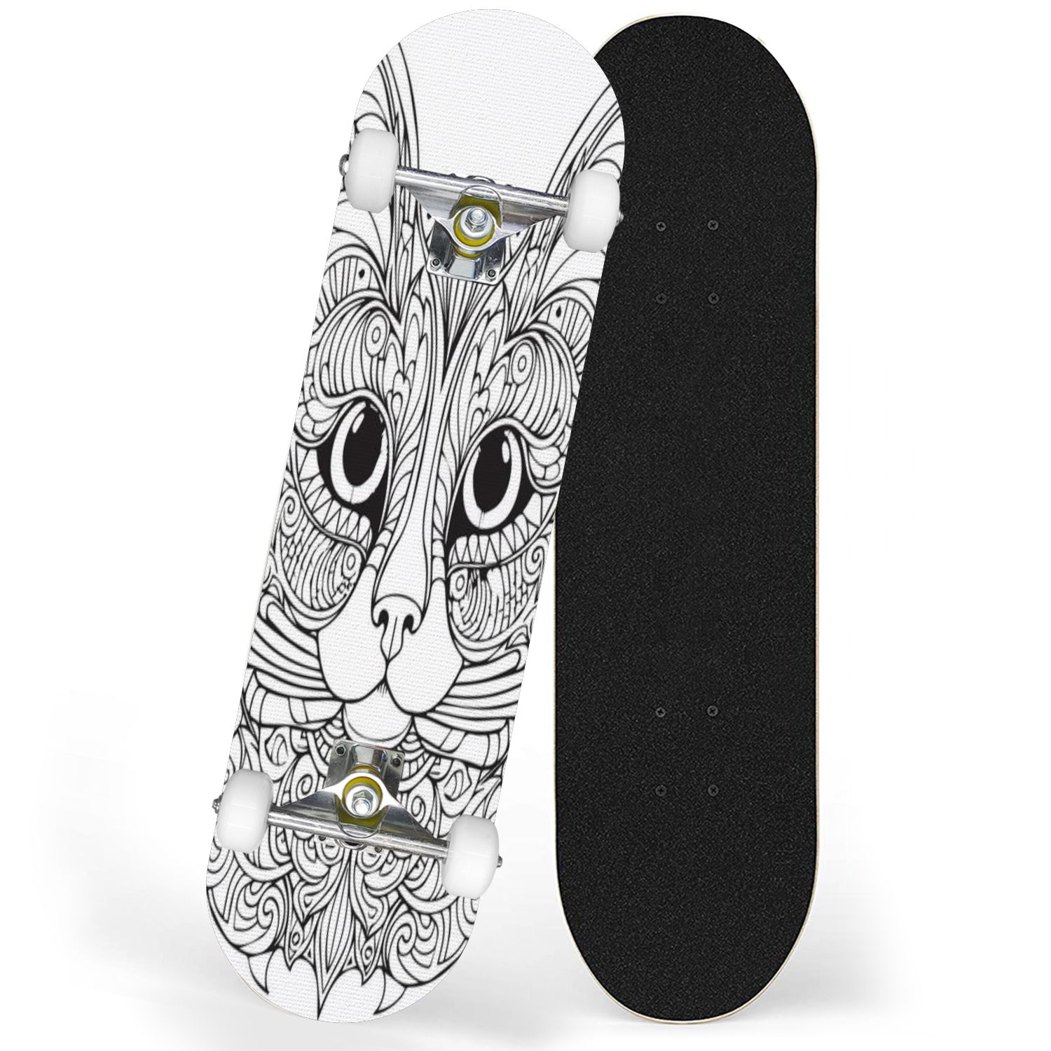 31'' Complete Skateboard for Kids 7 Layer Canadian Maple Double Kick ...