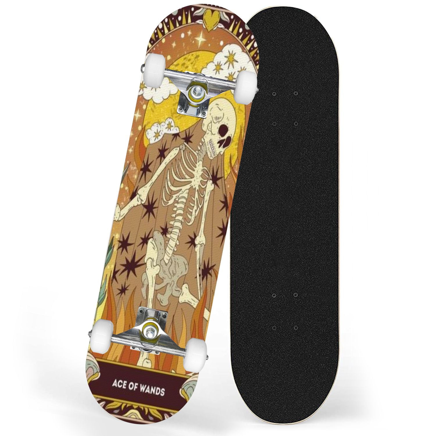 31'' Complete Skateboard for Kids 7 Layer Canadian Maple Double Kick ...