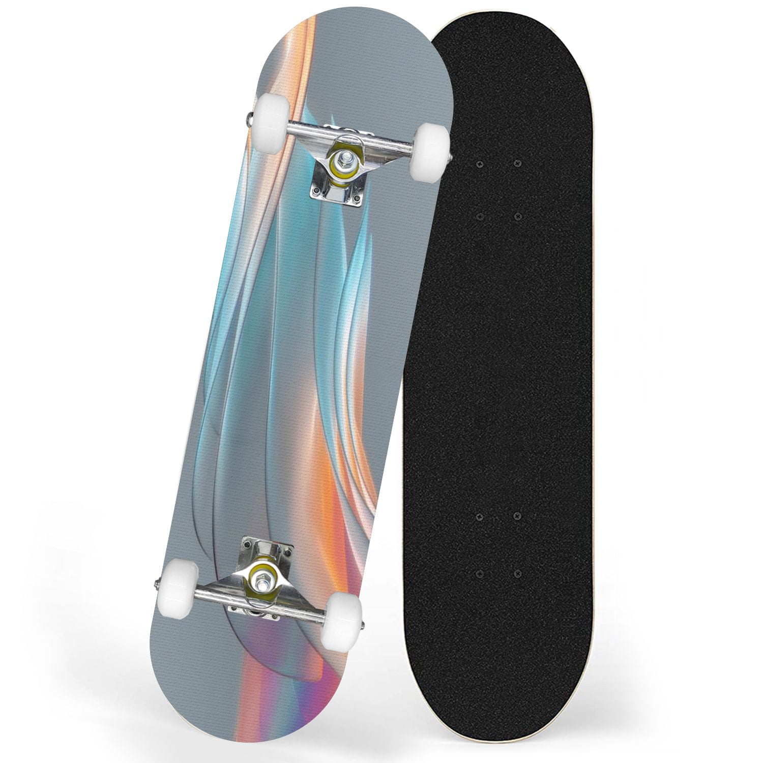 31'' Complete Skateboard for Kids 7 Layer Canadian Maple Double Kick ...